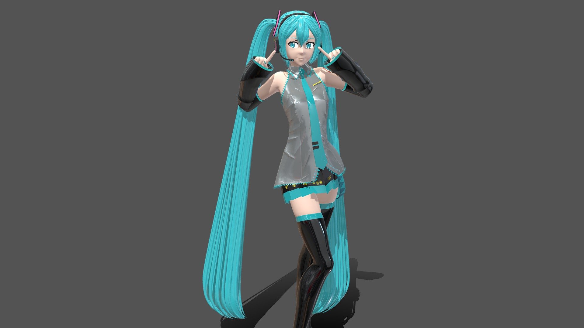Hatsune Miku Fan-Art - 3D model by walter.villalbasilva [4abdef8 ...
