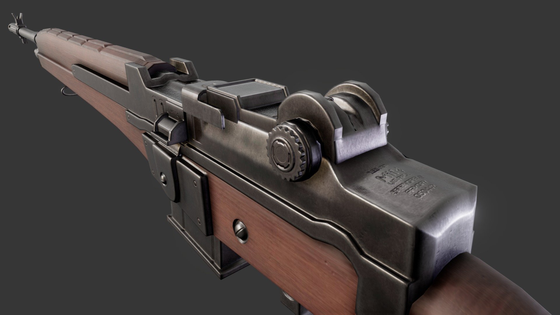 M114 Carbine - 3D model by Joe-Louis (@Dikkiedik) [4abf043] - Sketchfab