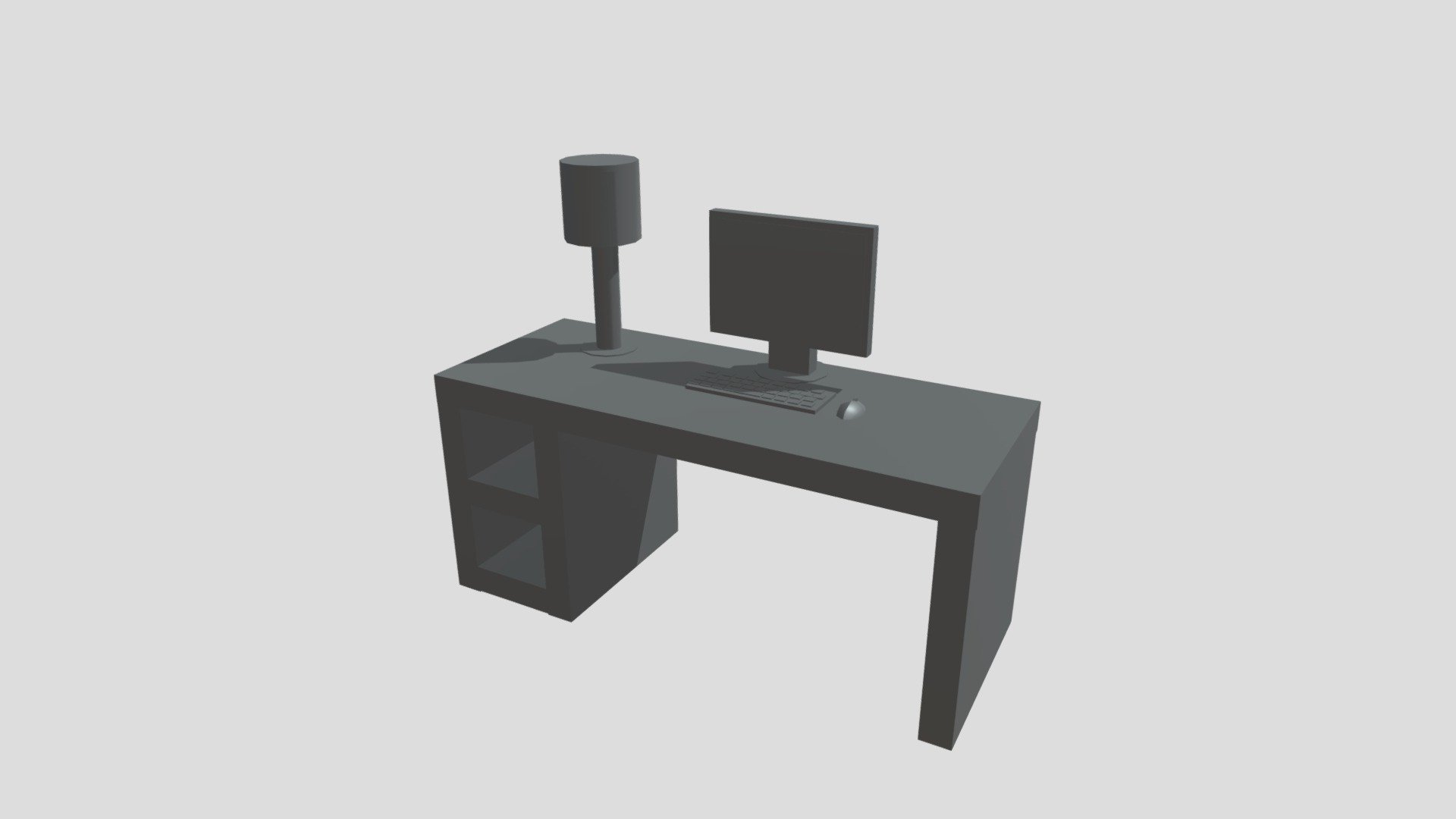 Detailed Computer, Keyboard, Mouse And Table - 3D model by GökhanKyn ...