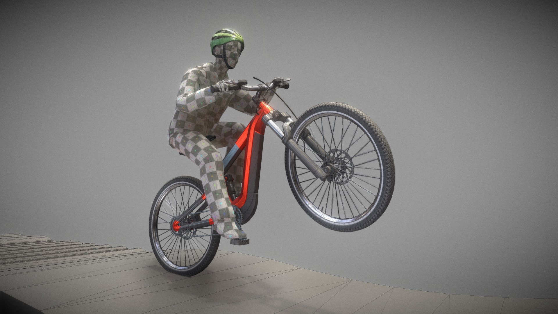 Cyclist Cycling Cycles Animation (Test) - 3D model by VIS-All-3D (@VIS ...