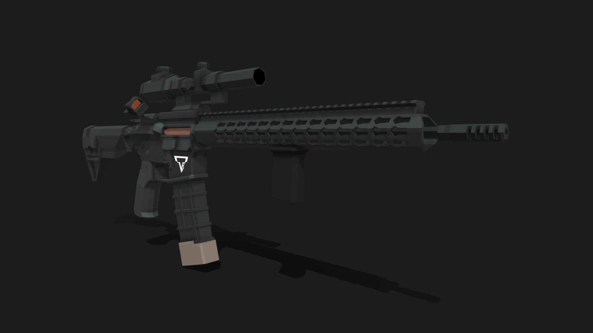 TR-1 Ar-15 JW 2 low poly - 3D model by KgDaniel [4ac2eed] - Sketchfab