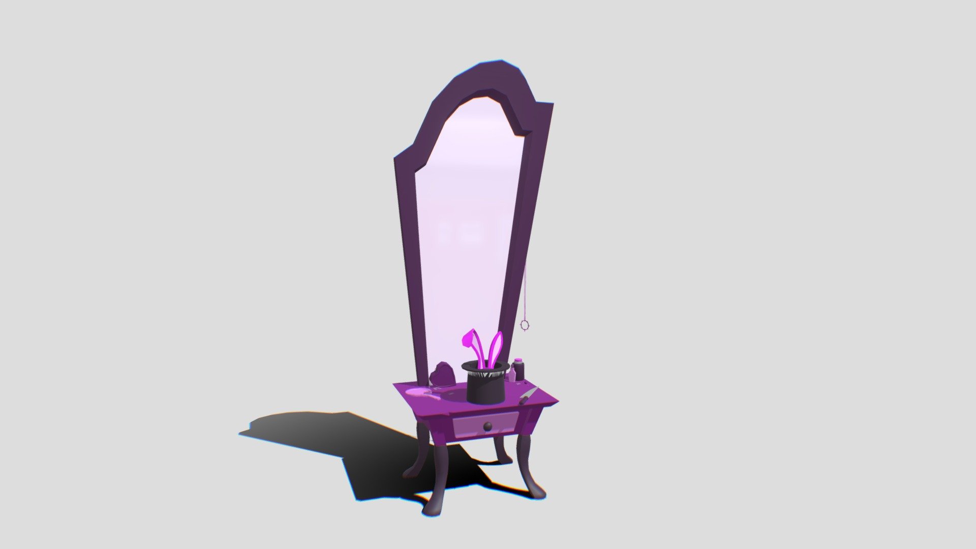 Alice Table Monochrome - Download Free 3D model by Selenit [4ac6103 ...