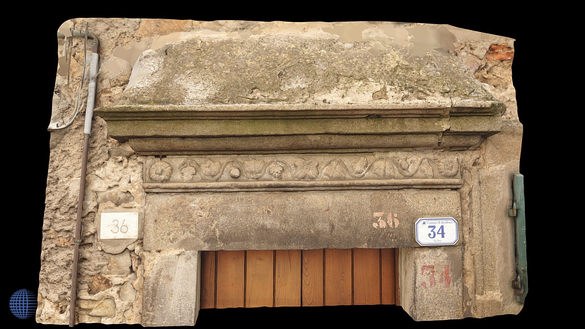 Carved Stone Lintel, Arcidosso - Download Free 3D model by Global ...