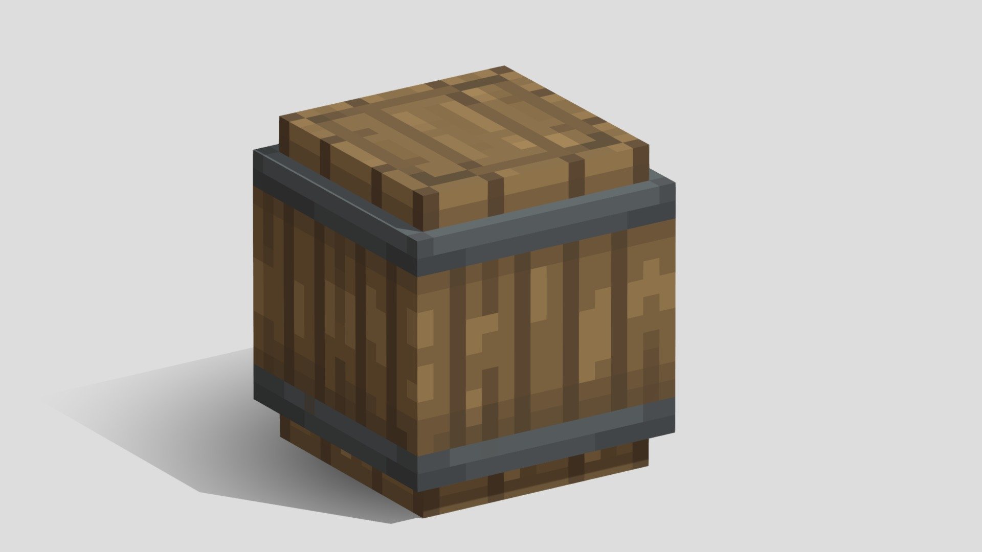 Simple Minecraft Barrel - Download Free 3D model by Perryrat [4ac7167 ...