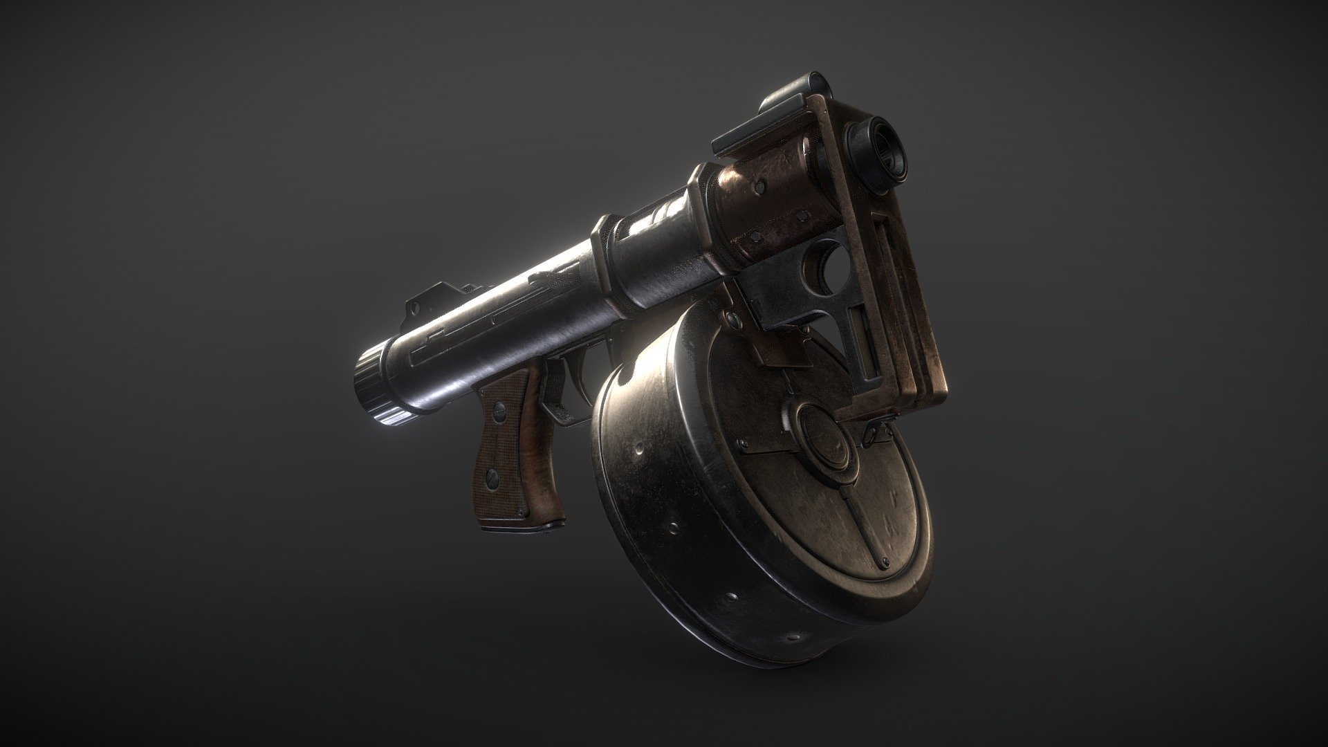 PPD-38U Submachine Gun - 3D model by kamalafiq [4acabff] - Sketchfab