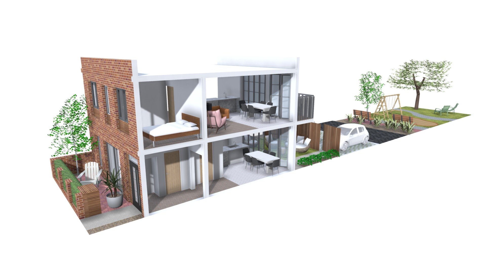 Apartments_courtyard - 3D model by Capita Place (@capitaplace) [4acd2ea ...