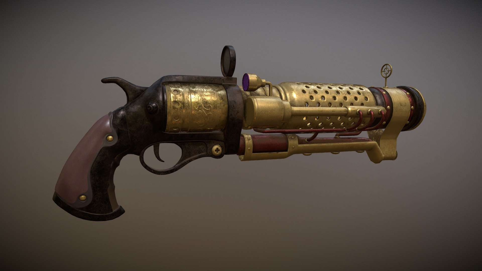 Steampunk Weapon - Download Free 3D model by Christian Davenport ...