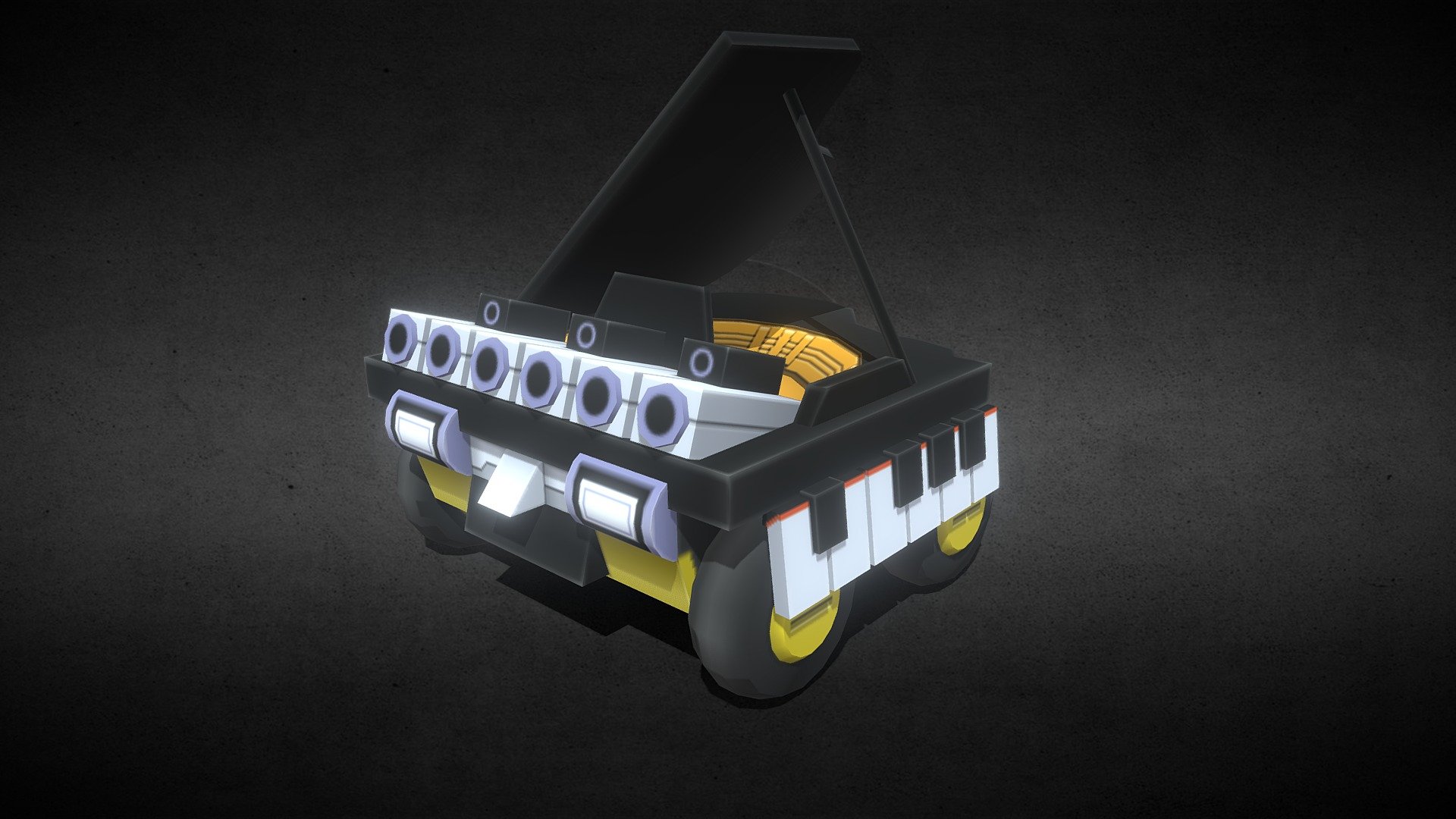 Chara_Piano - 3D model by Game Model (@Game.Model) [4acf7c9] - Sketchfab