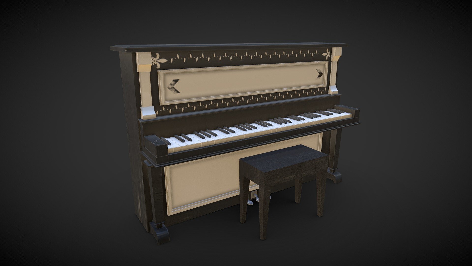 Low Poly - Piano - Download Free 3D model by Mystyc [4acf838] - Sketchfab
