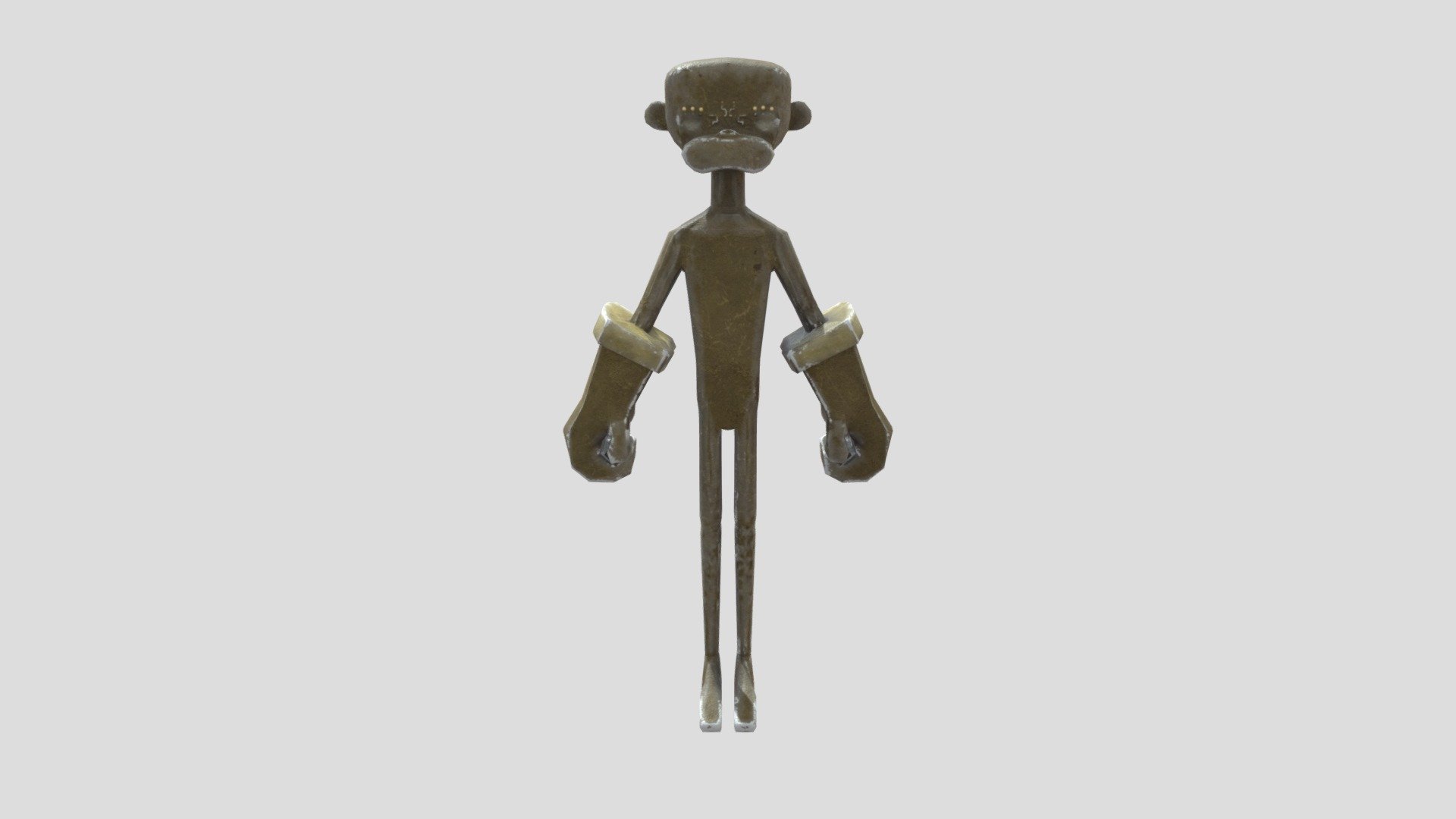 Monkey Guard Character - 3D model by yemmie [4acff02] - Sketchfab