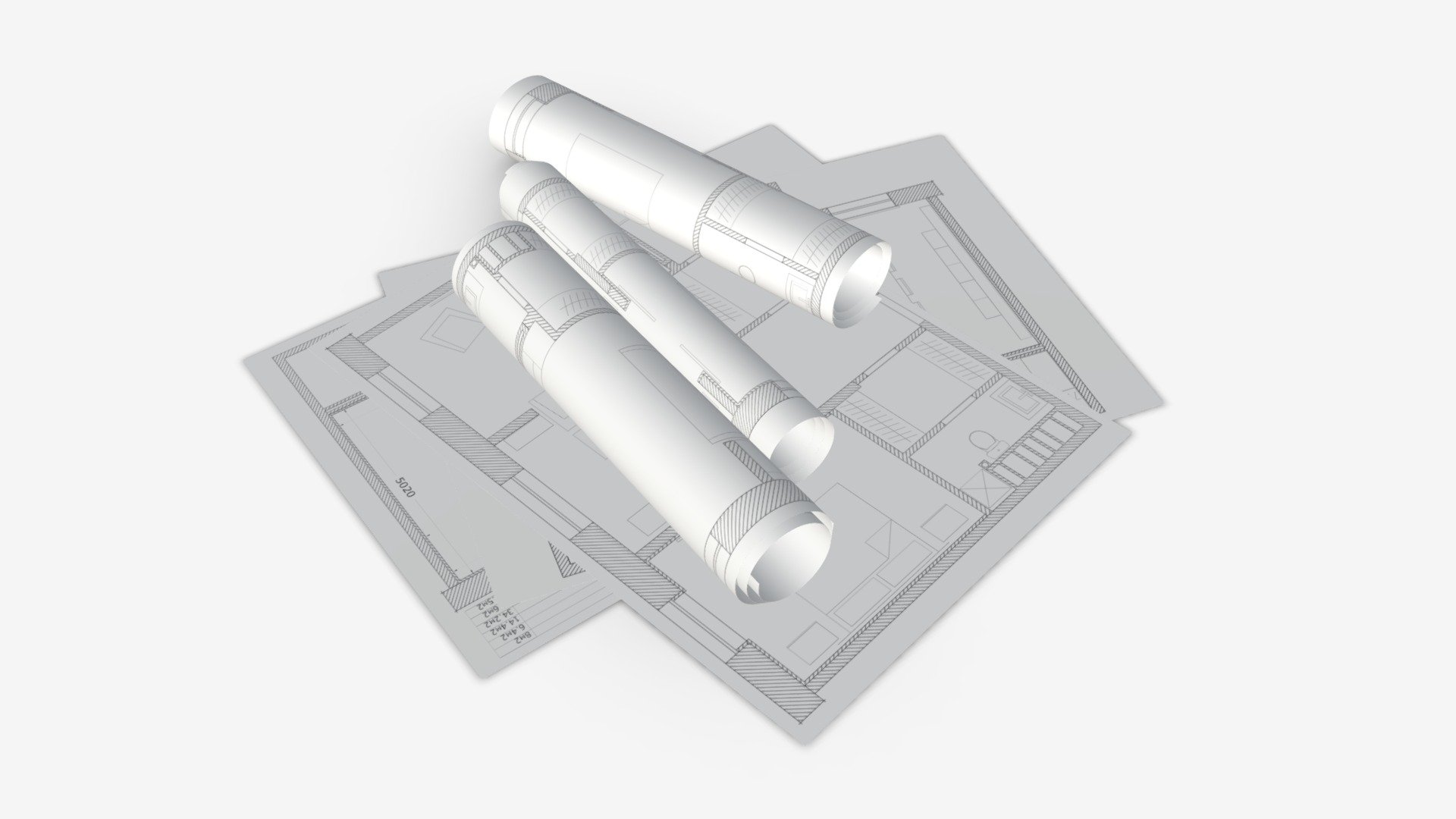 Paper sheets and scrolls 02 - Buy Royalty Free 3D model by HQ3DMOD ...