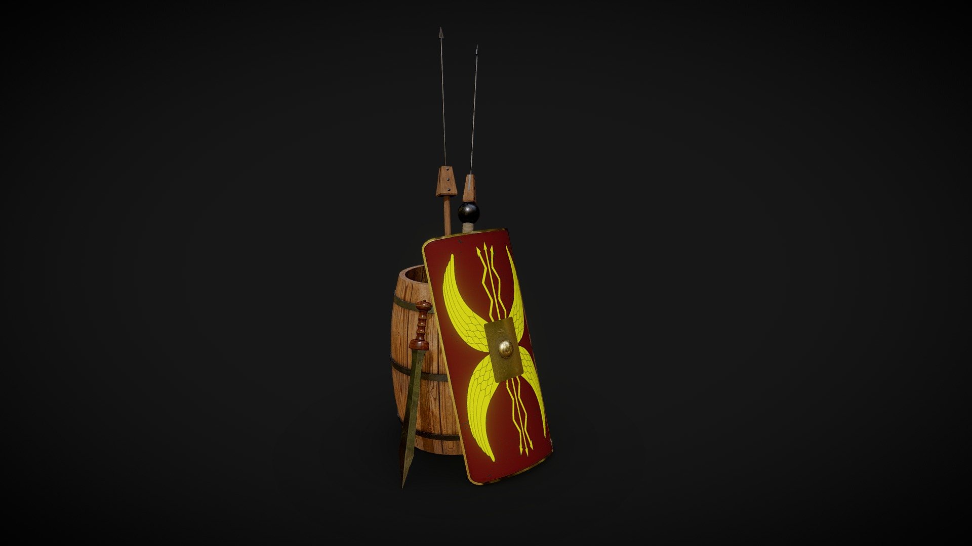 Roman Weapon Kit - Buy Royalty Free 3D model by Rosbergen Designs ...
