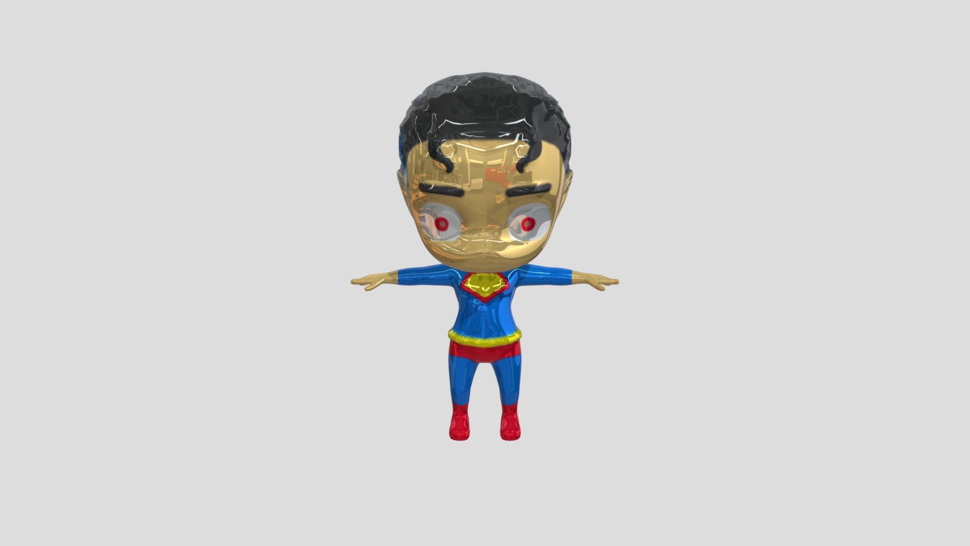 Superman 3d chibi Renato - 3D model by renatoartz [4ad9e41] - Sketchfab