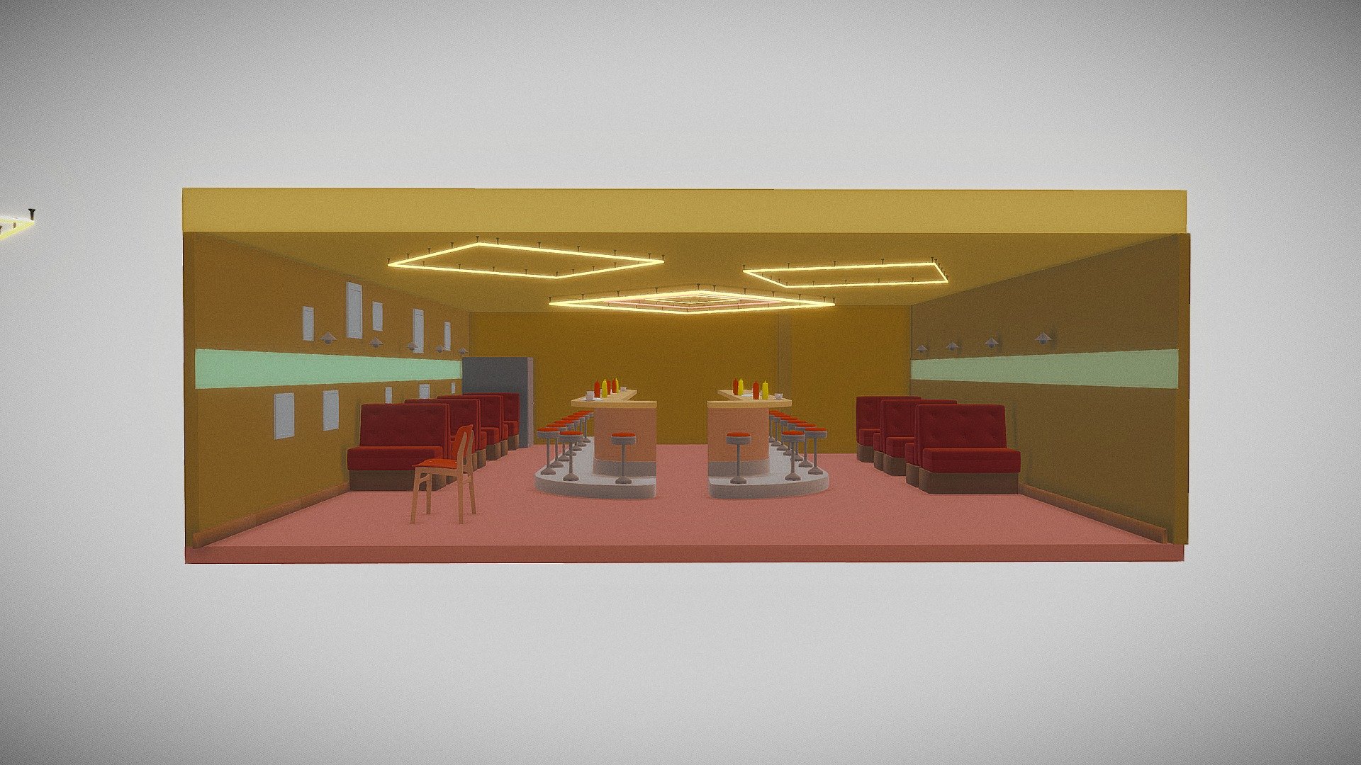 Double R Diner WIP - 3D model by Arthur Xavier (@Arthur.Xavier1 ...