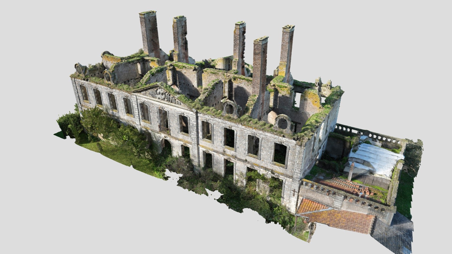 Le château de la Verrie (nuage de points) - 3D model by DroneEnRetz ...