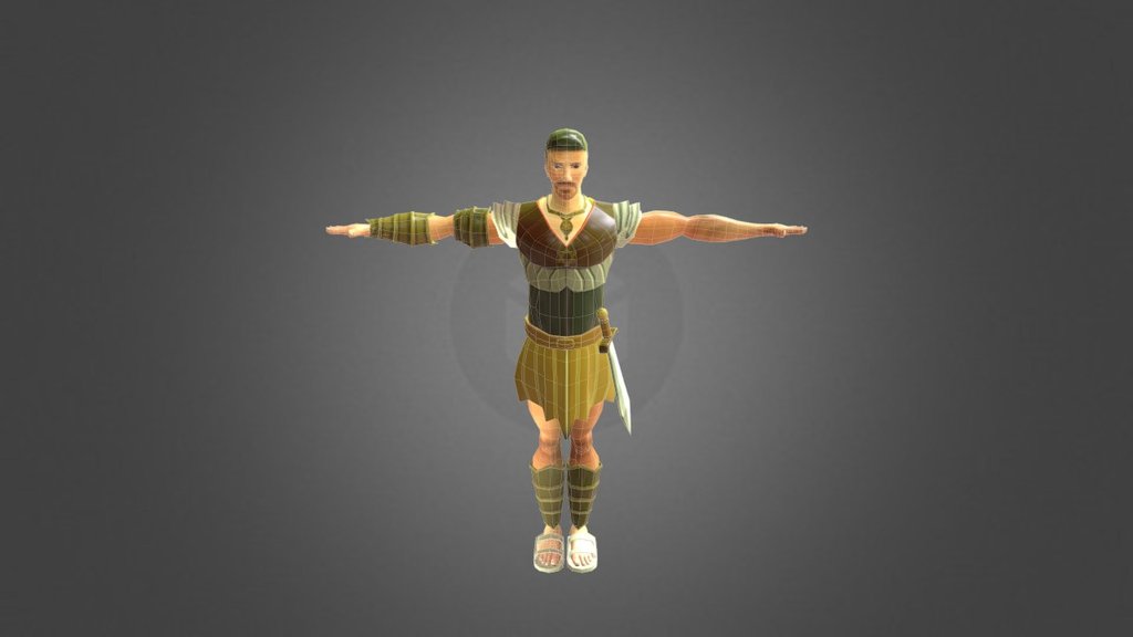 warrior - 3D model by kalyannaidupasala [4adb05e] - Sketchfab