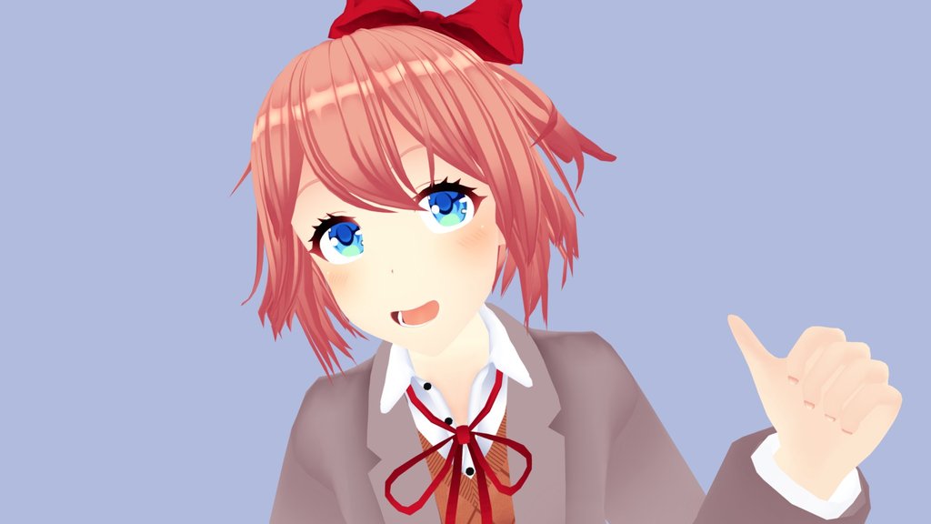 Doki Doki Literature Club A 3d Model Collection By Rmassengill09