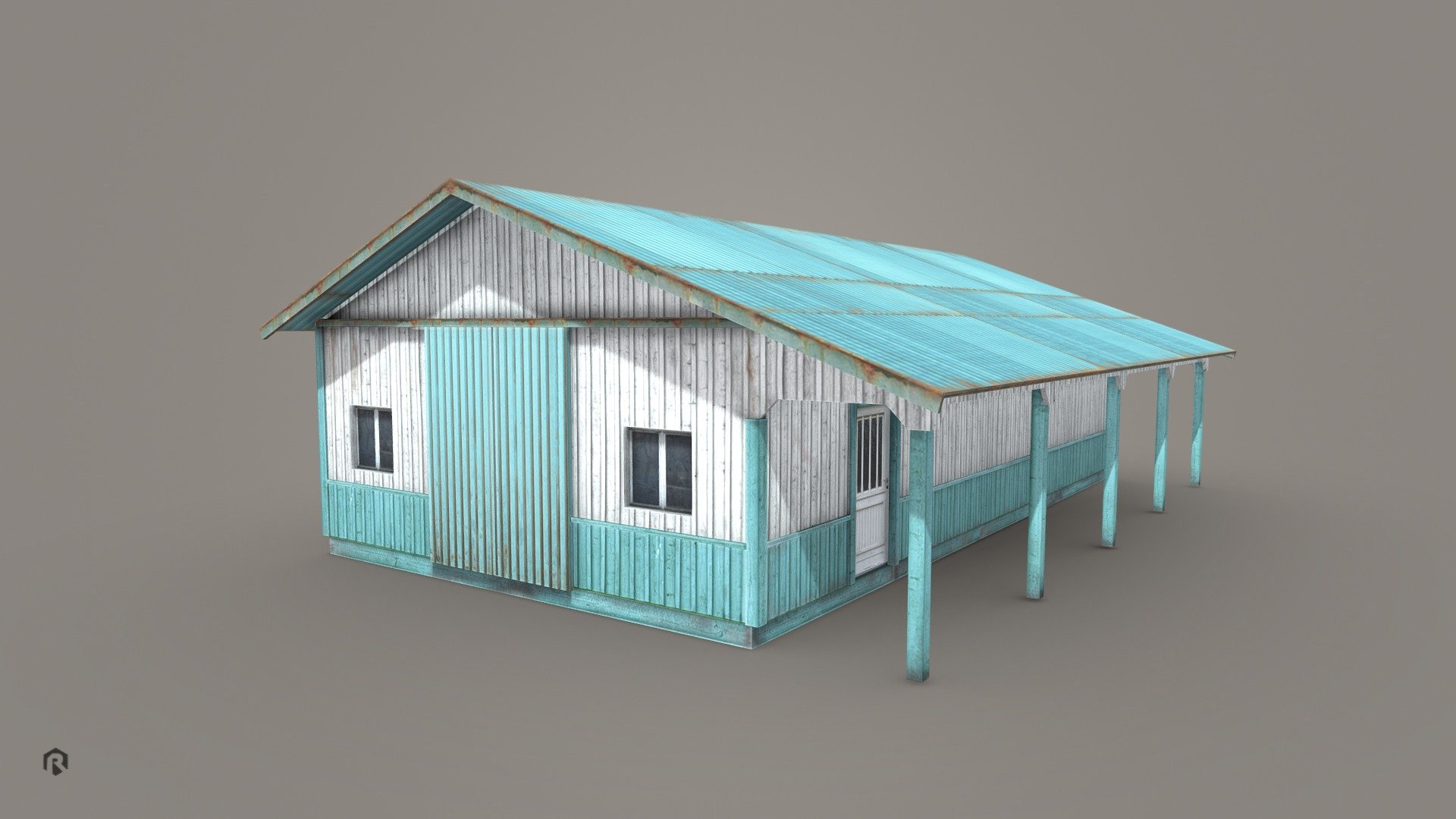 Big Metal Warehouse - Buy Royalty Free 3D model by Rescue3D Assets ...