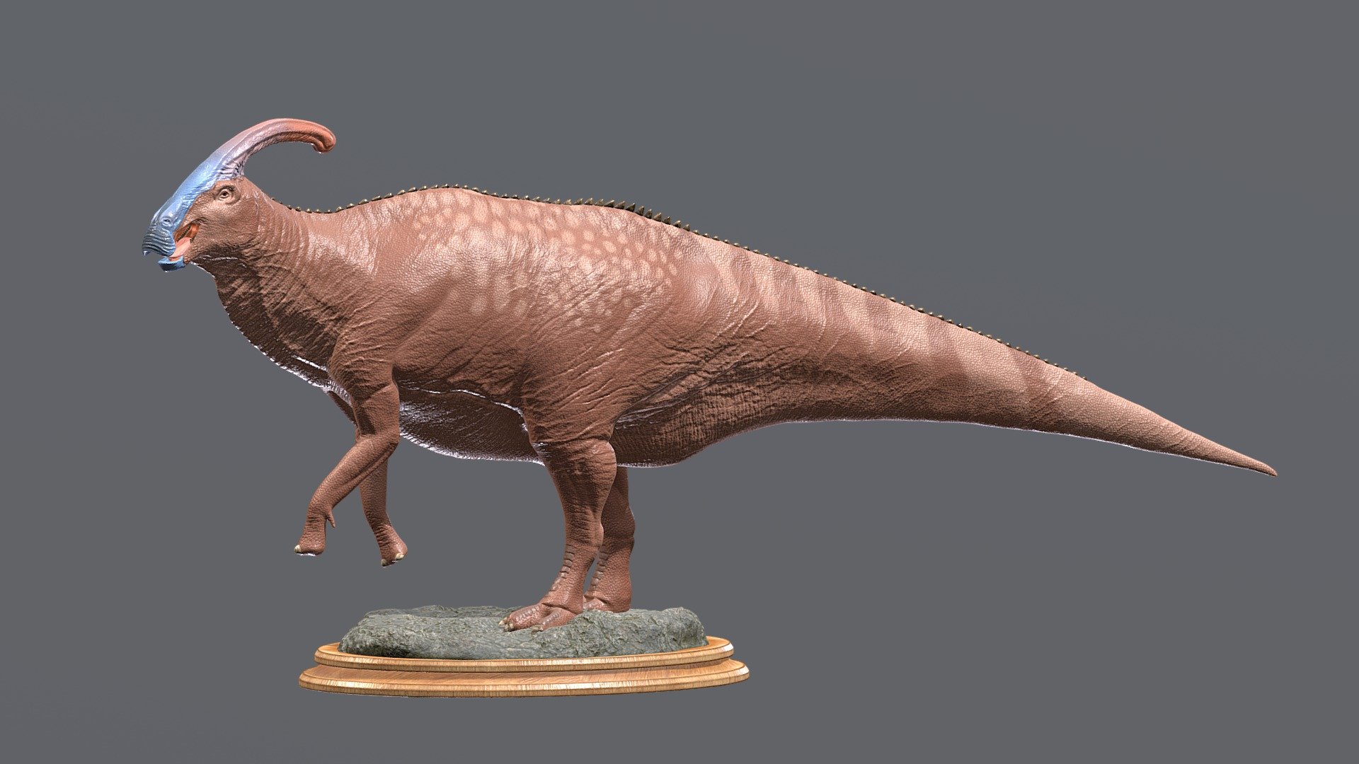 Parasaurolophus walkeri - 3D model by vfb_paleoart (@vfbrugnola ...