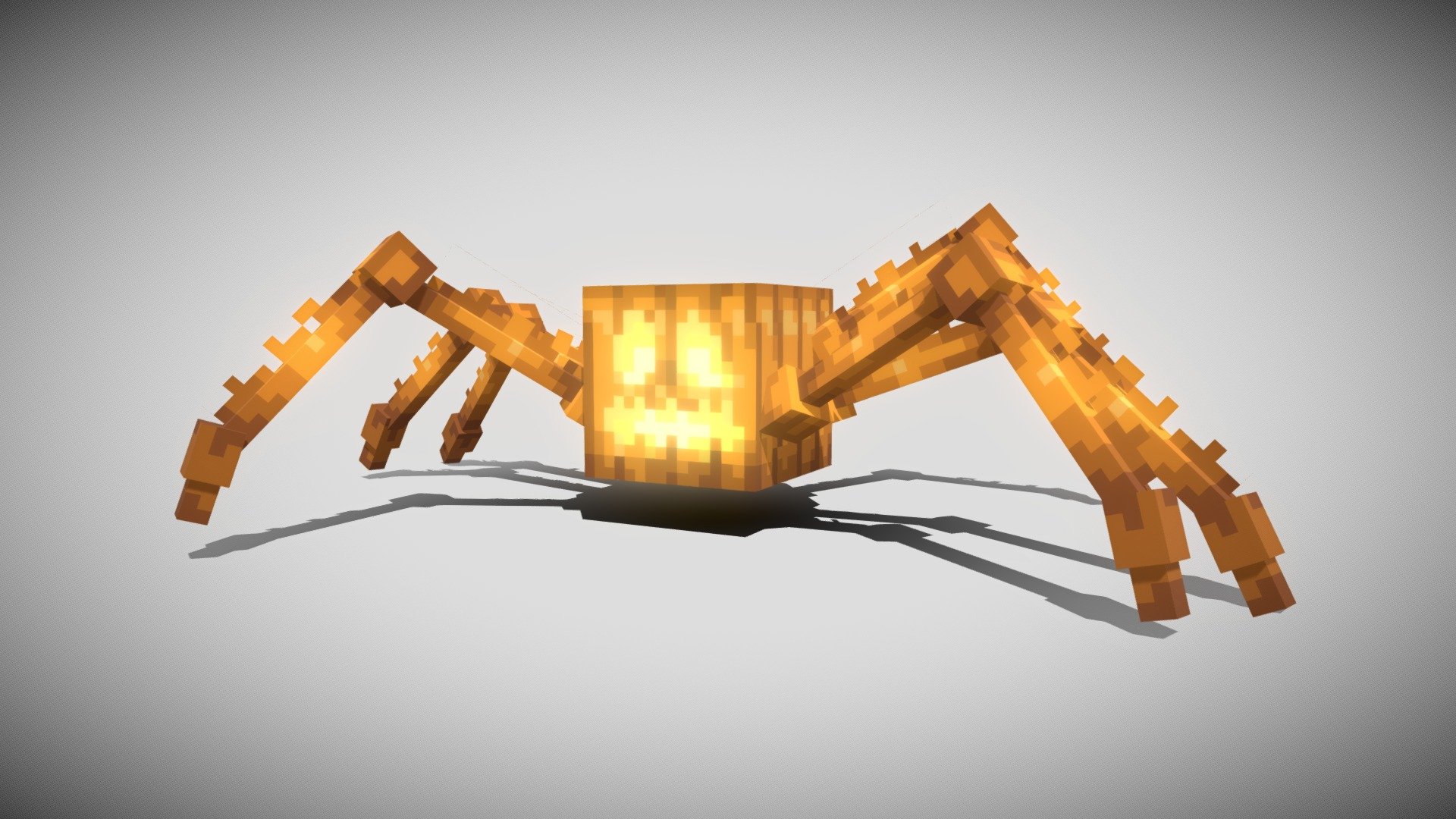 Spider pumpkin - Minecraft - 3D model by Novua (@novuanet) [4add60e ...
