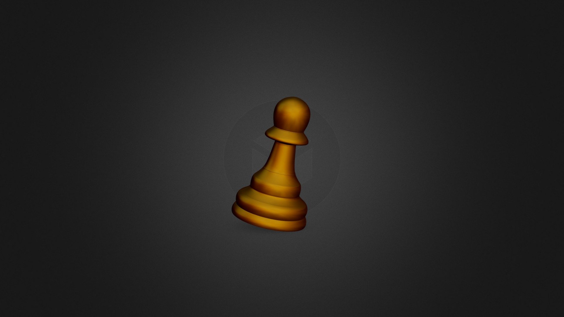 Golden classic chess pawn - Download Free 3D model by Abderrahmane ...