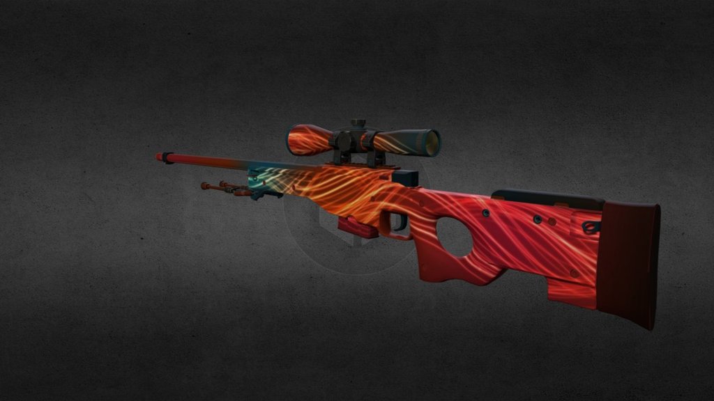 AWP | Neon Galaxy - 3D model by Spiritose157 [4ade597] - Sketchfab