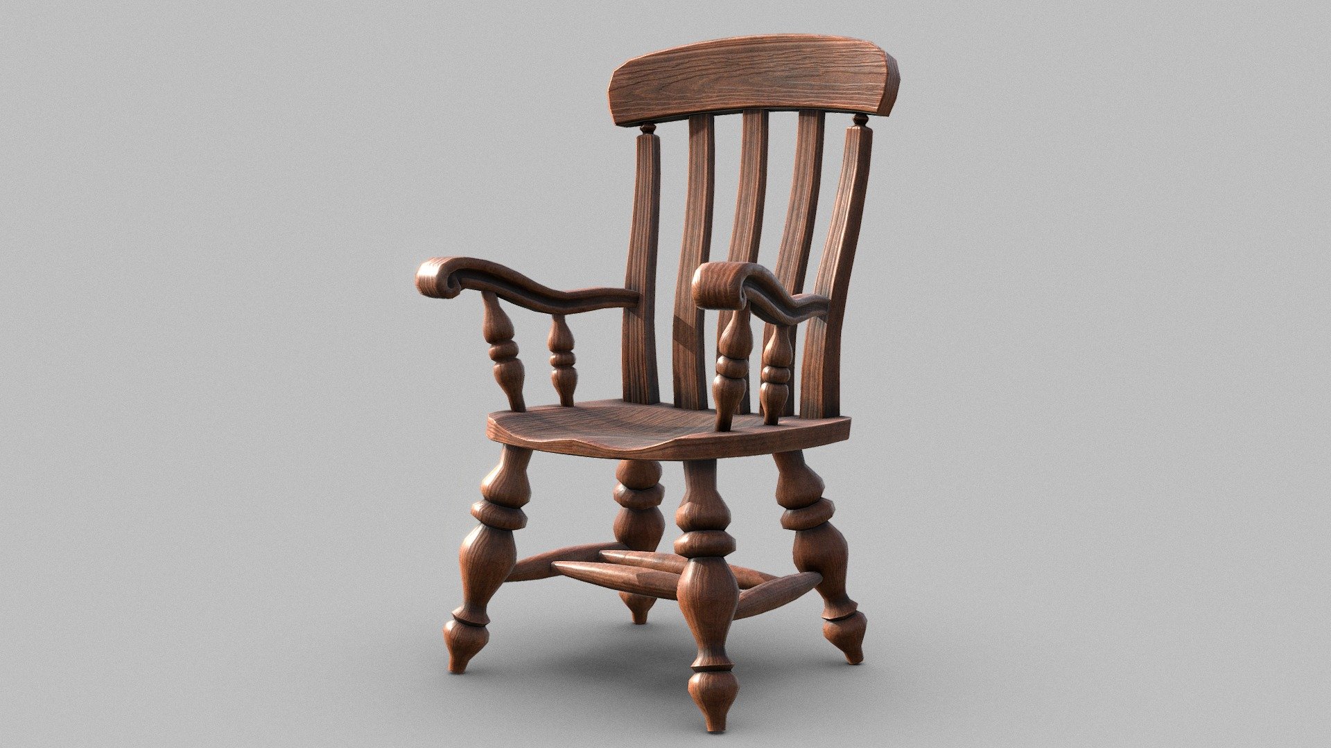 Windsor Chair - Buy Royalty Free 3D model by Izat Abdraimov ...