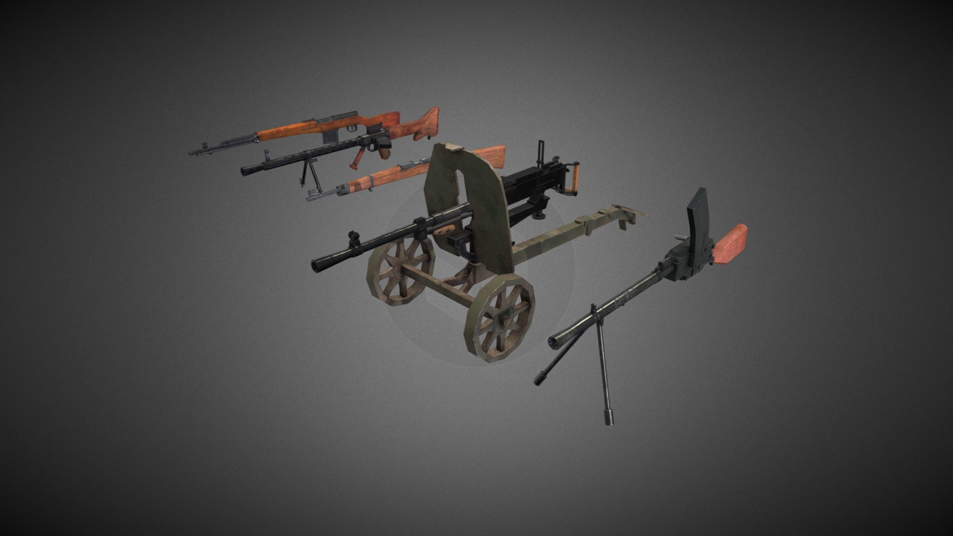 World War Weapons - 3D model by HreshkoIvan (@hreshko2) [4ae36f3 ...