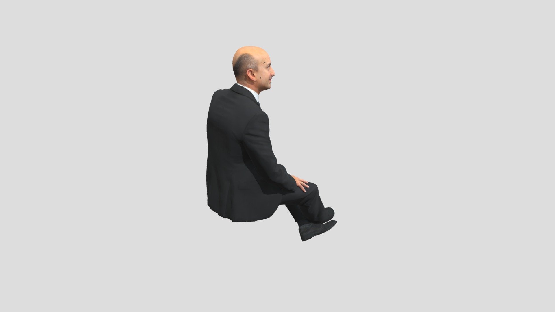 Business Man Sitting 02 - 3D model by suasanakreasi [4ae9216] - Sketchfab