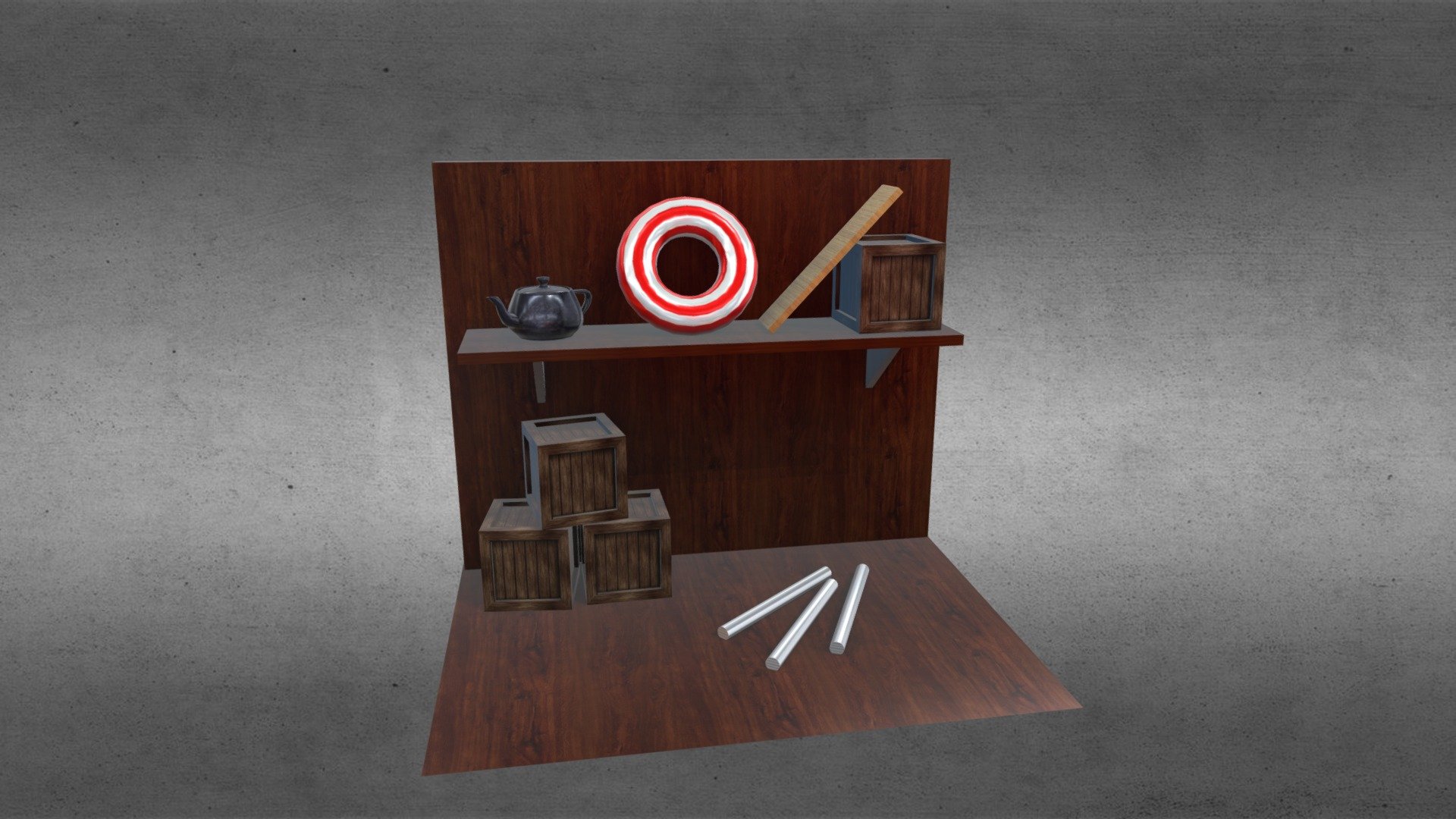 Boxes Scene (Storage Room) - Download Free 3D model by RoboHoloclone12 ...