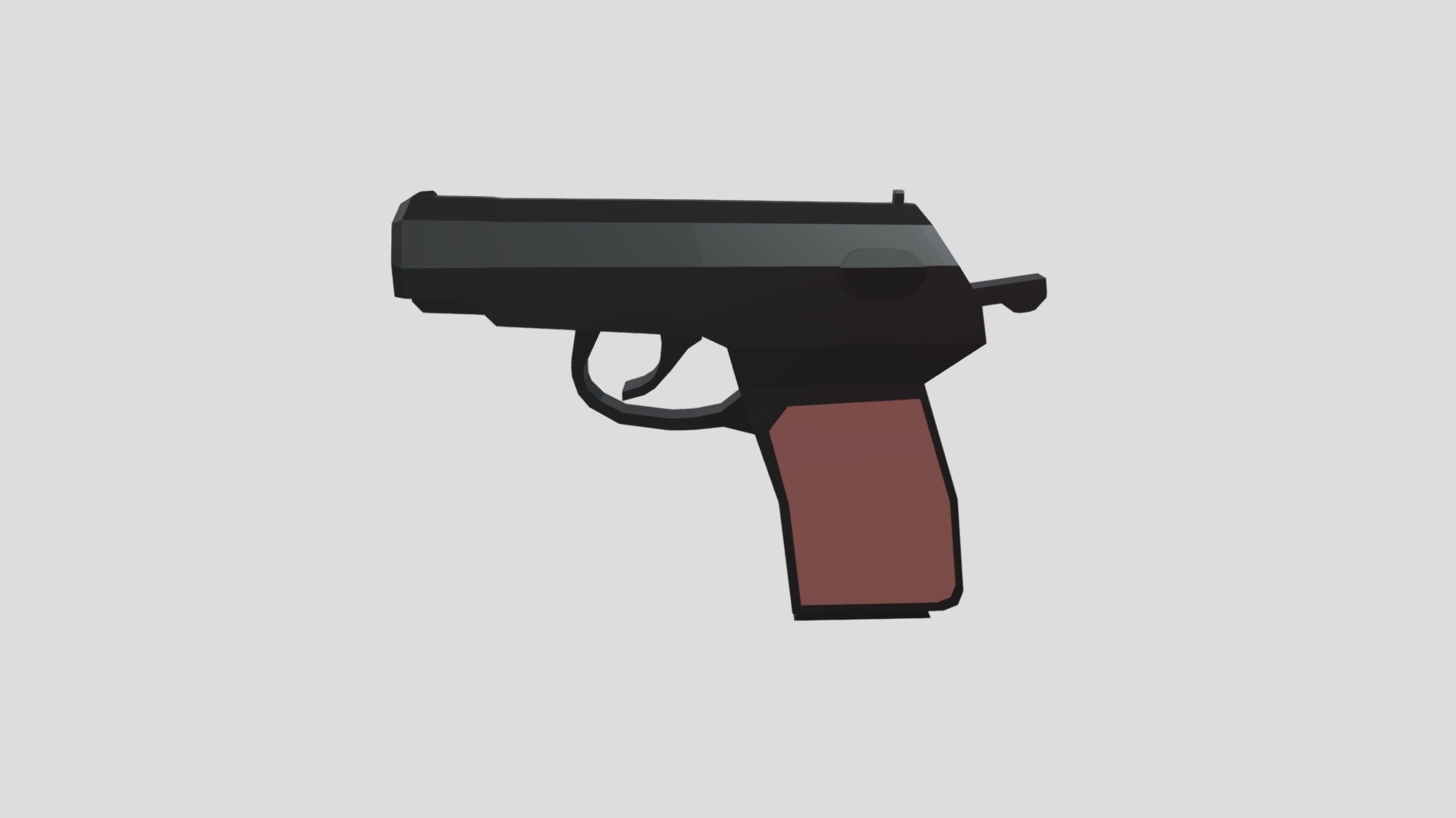 Low-Poly Simplistic Makarov - Download Free 3D model by jikkybytt ...