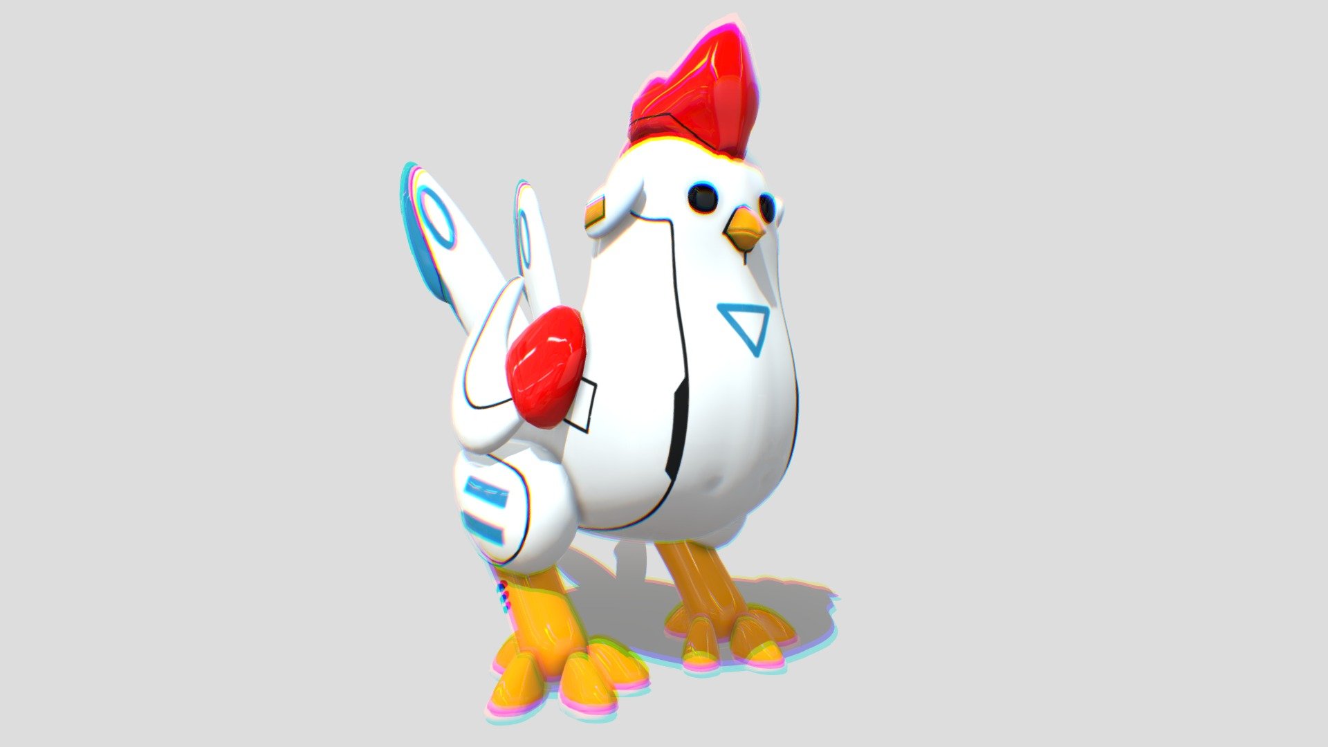 Robo Chicken - 3D model by Pisfil [4af0fab] - Sketchfab