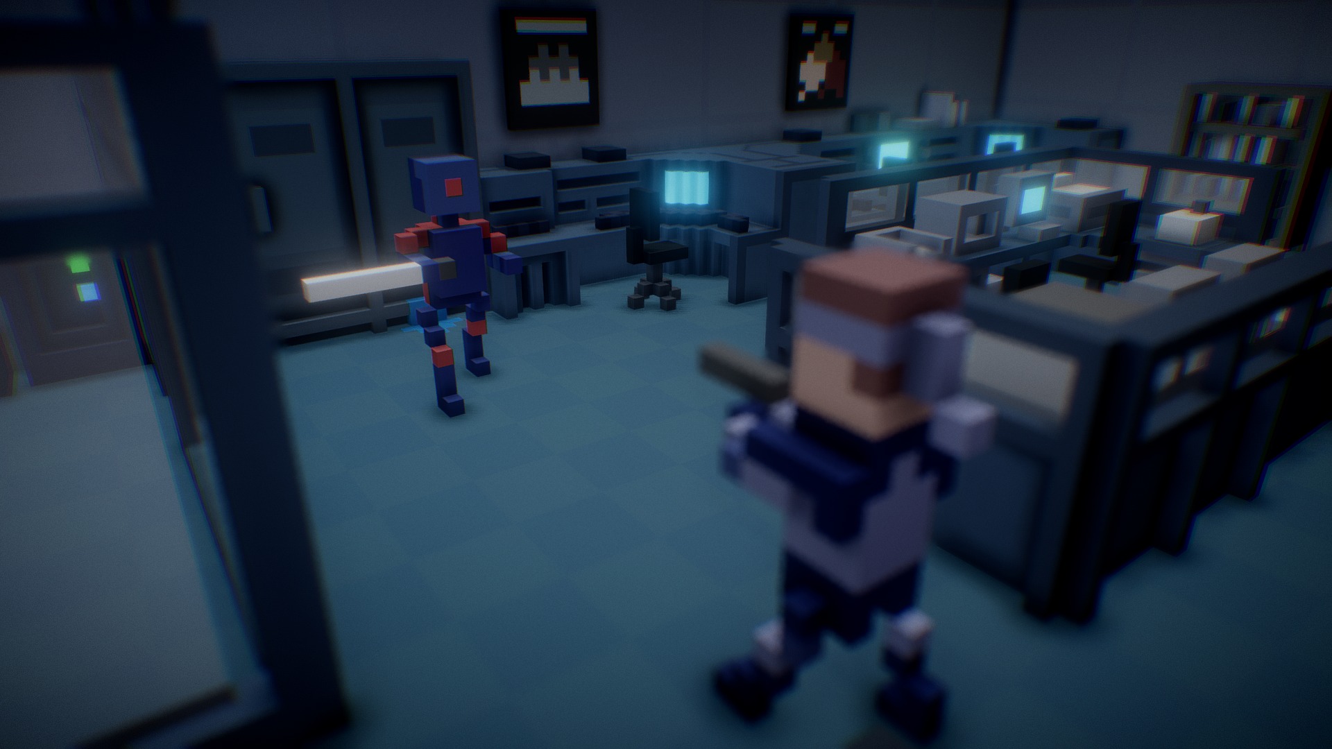 Snake vs Gray Fox from MGS1 - 3D model by dornam [4af3969] - Sketchfab