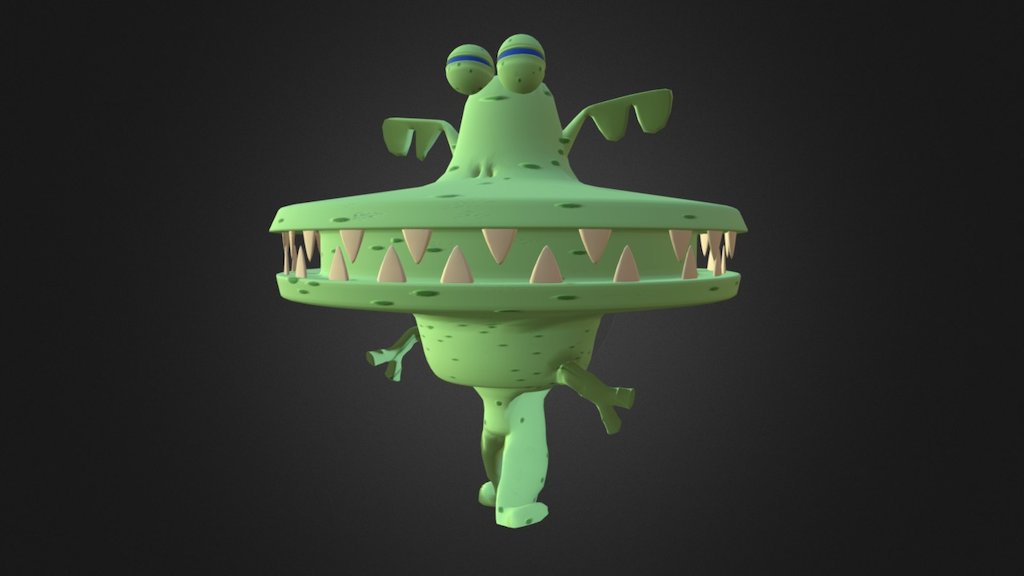 Horace the Alien ~ Walk cycle - 3D model by ryanjwade [4af5145] - Sketchfab