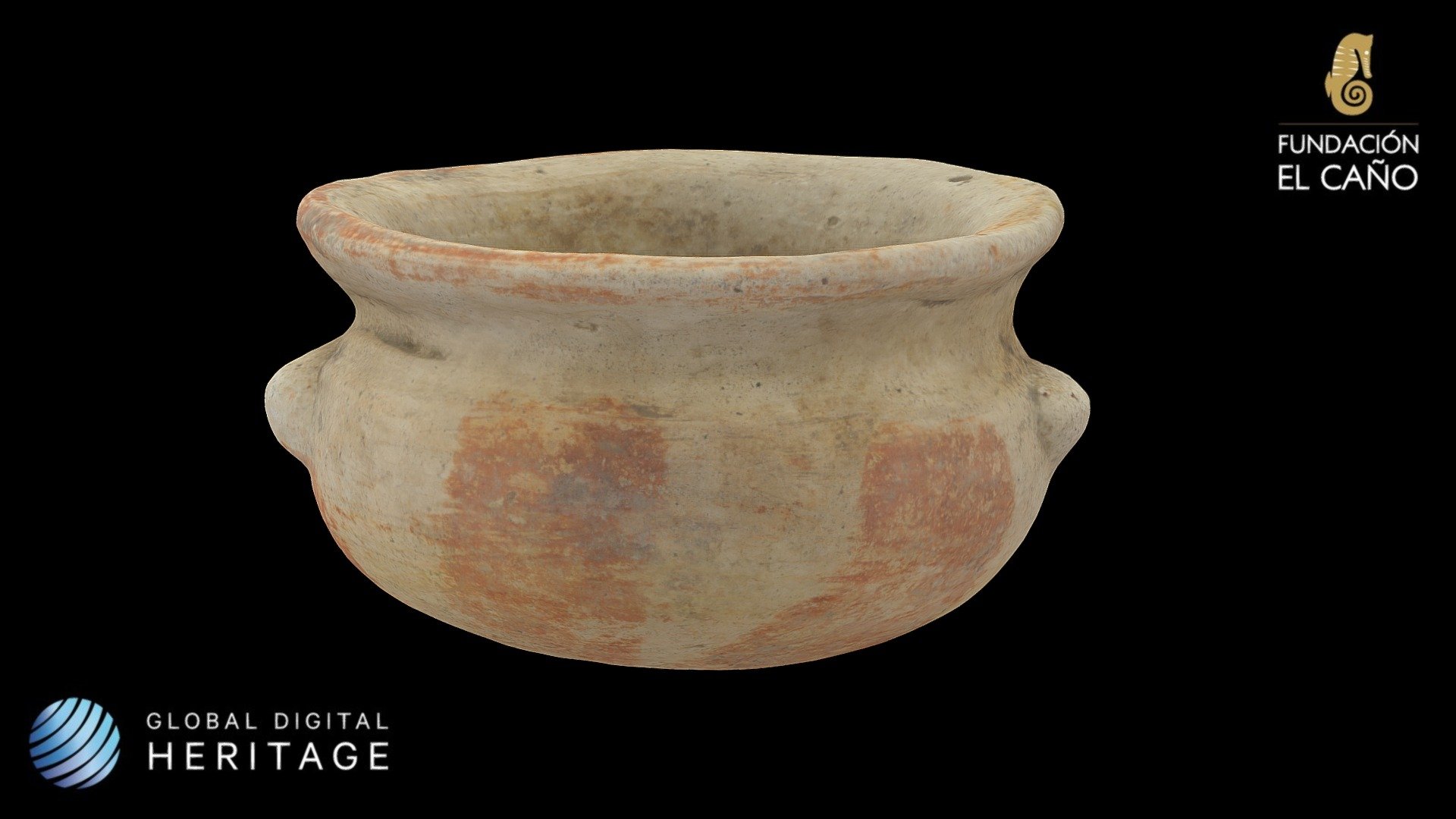 Globular pot with handles, El Caño, Panama - Download Free 3D model by ...