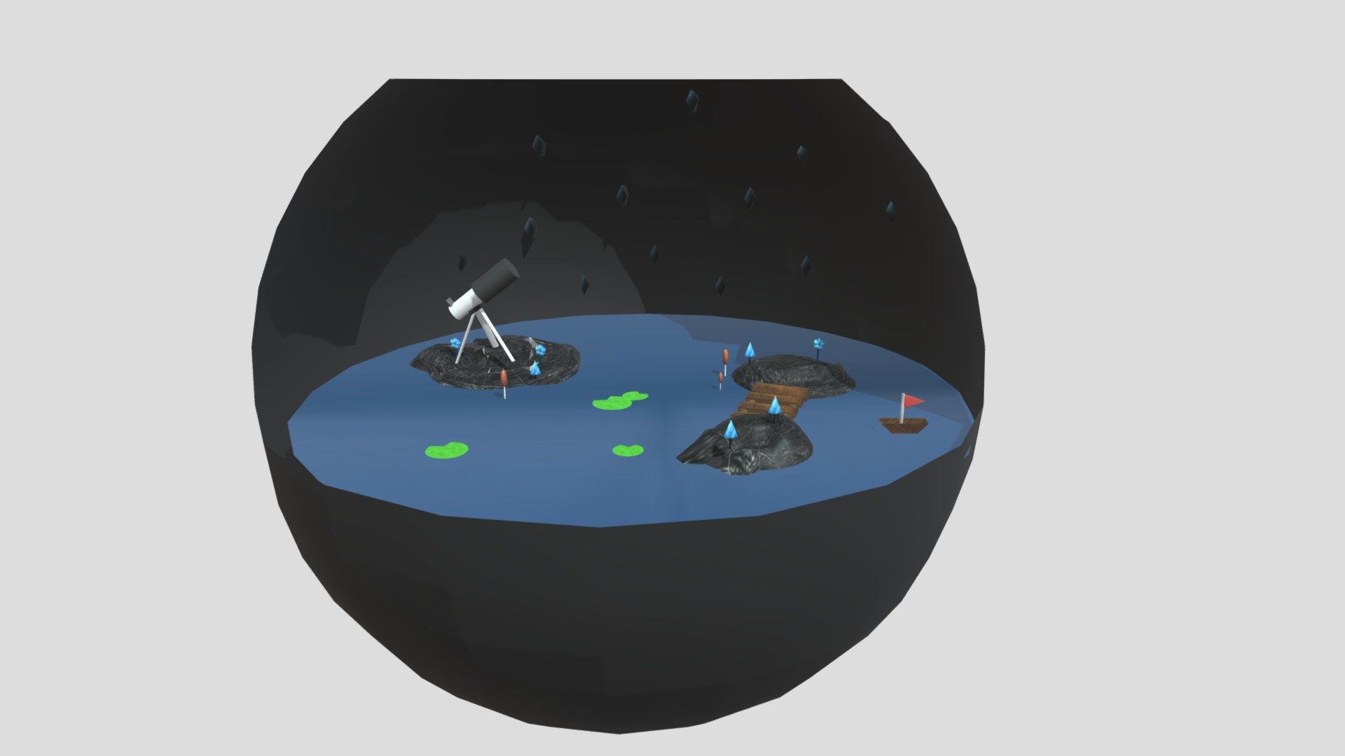Crystal Cave - 3D model by discorded8711 [4af60a4] - Sketchfab