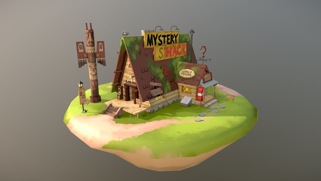mystery shack - A 3D model collection by alexiyakonkon - Sketchfab