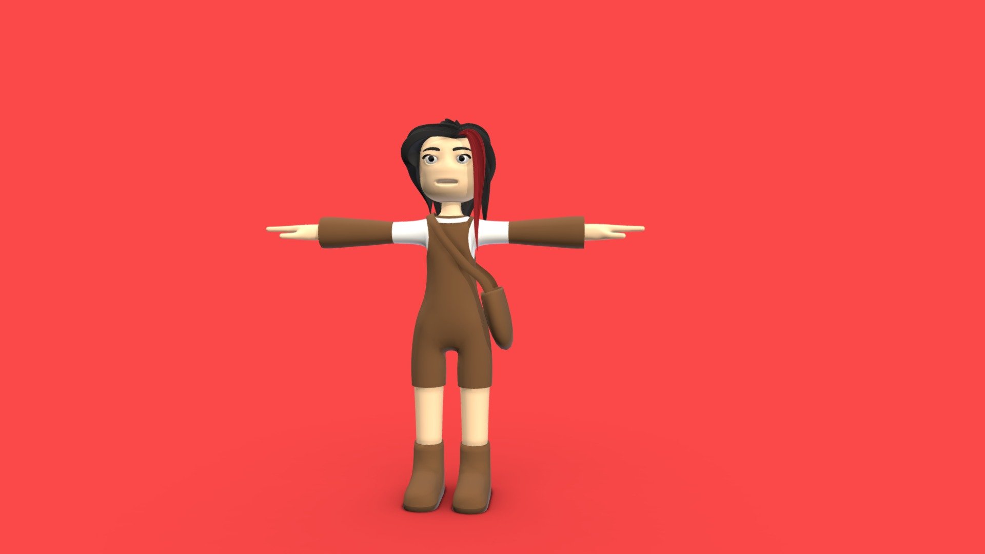 Low Poly Girl - Download Free 3D model by Lucas Kalleu (@lucas_kalleu ...