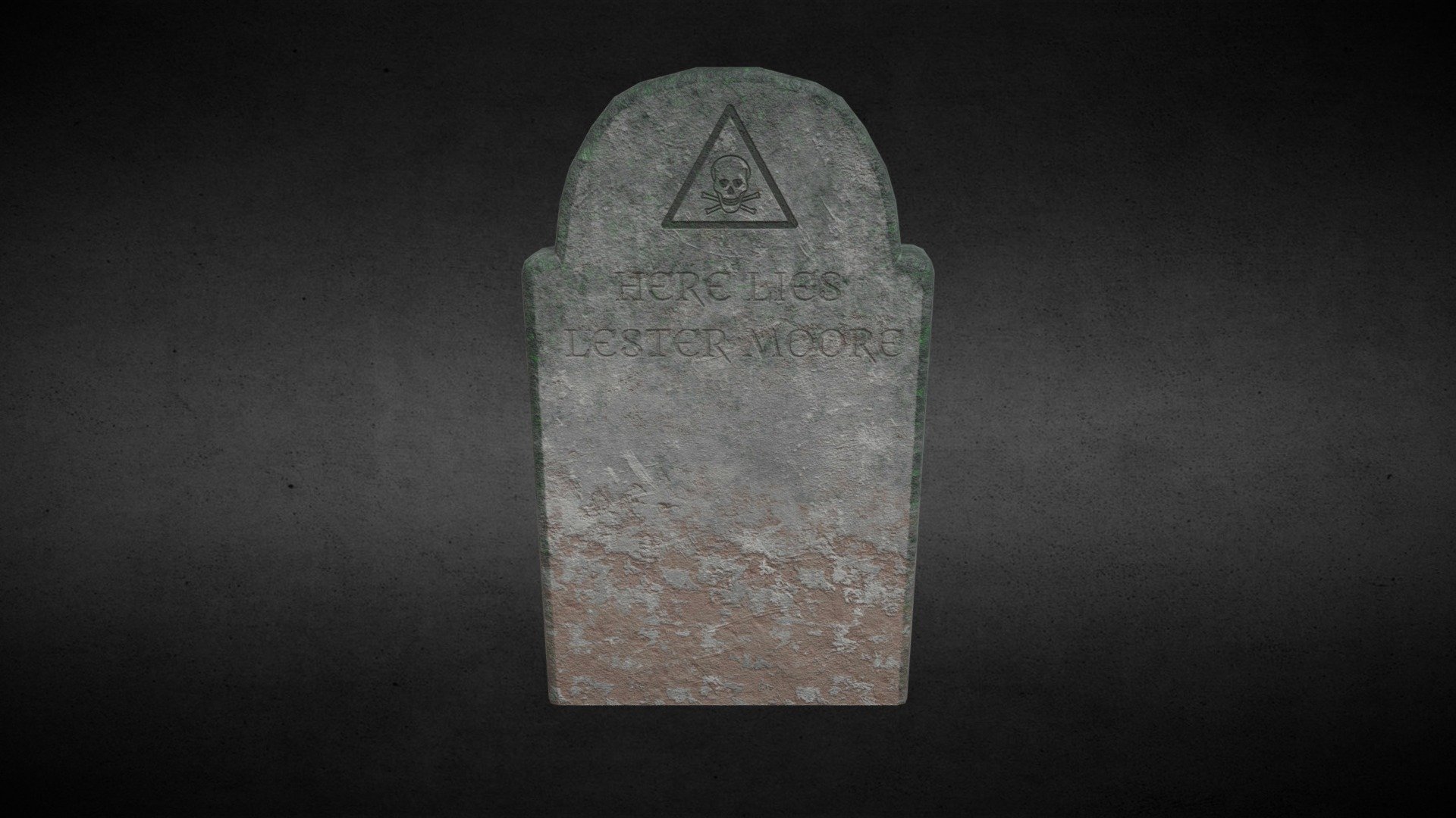 Tombstone - Lester - 3D model by masterofscissors [4afdd63] - Sketchfab
