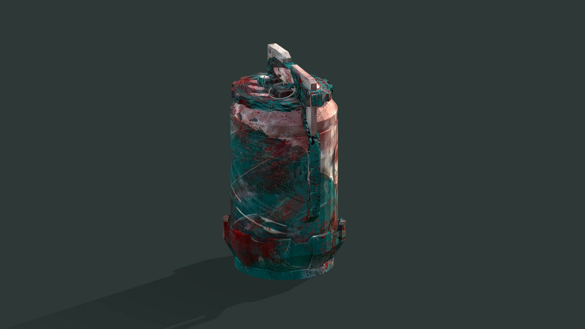 Grenade with shark design - 3D model by SSarad [4aff923] - Sketchfab