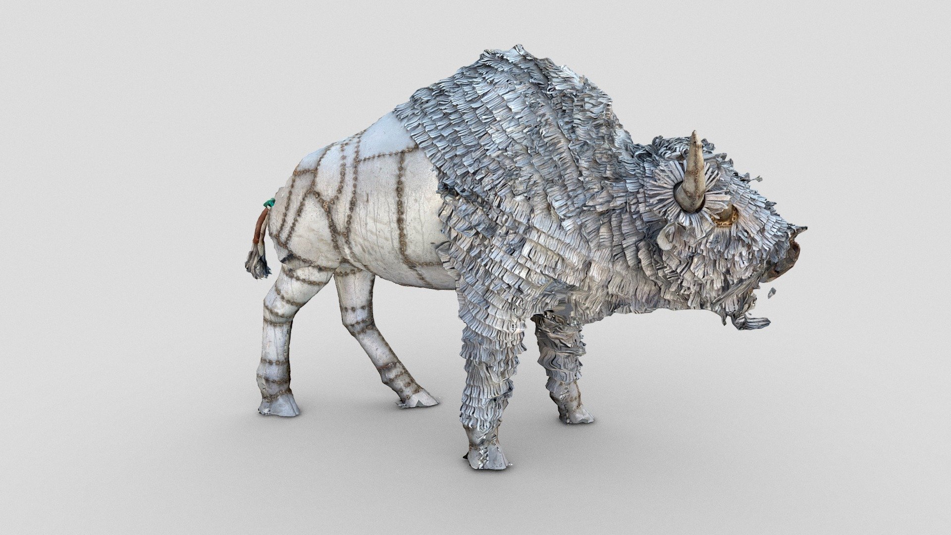 Day 262: The steel bison - 1scanaday - Download Free 3D model by Emm ...