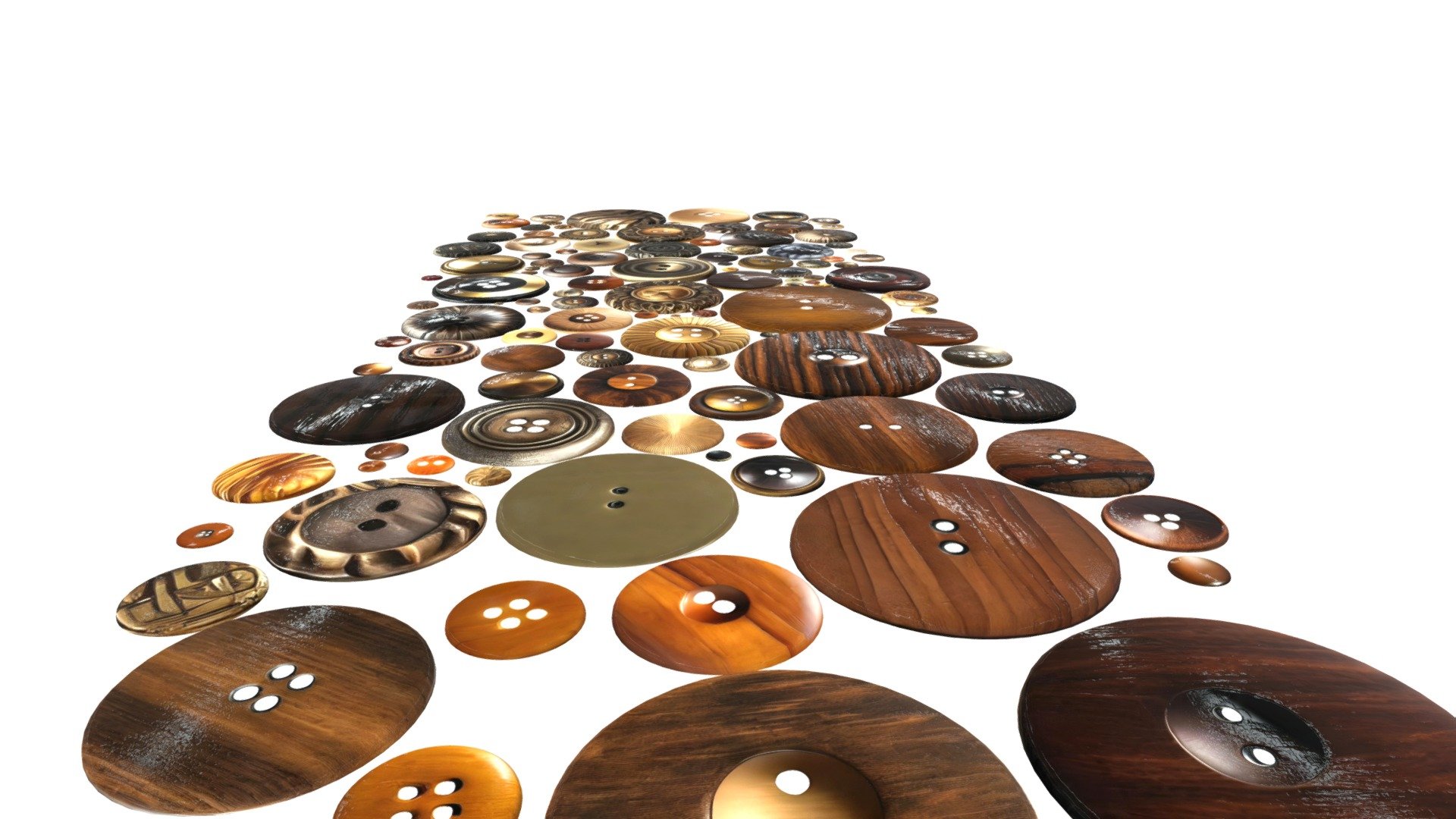 Large pack of classic buttons - Download Free 3D model by Tijerín Art ...
