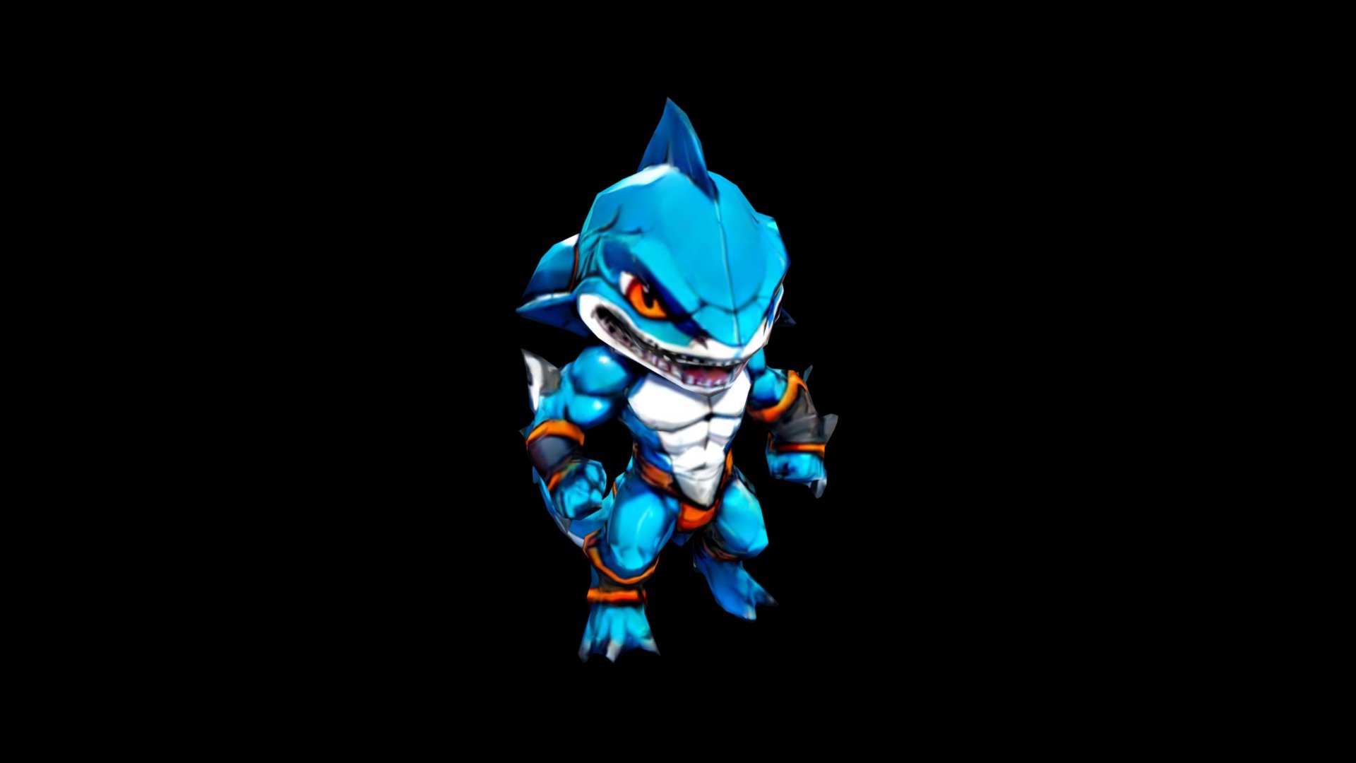 Fierce pokemon The muscular blue Pokemon with or - Download Free 3D ...