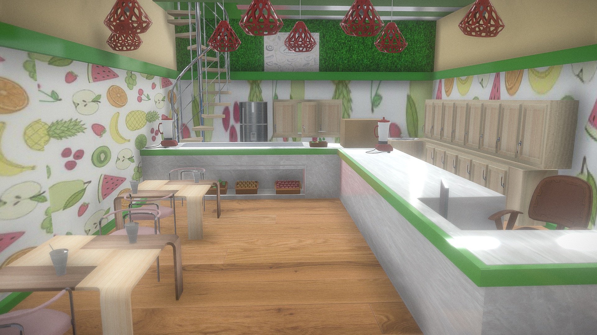 Juice bar - Download Free 3D model by Katydid (@Katydid.) [4b03925 ...