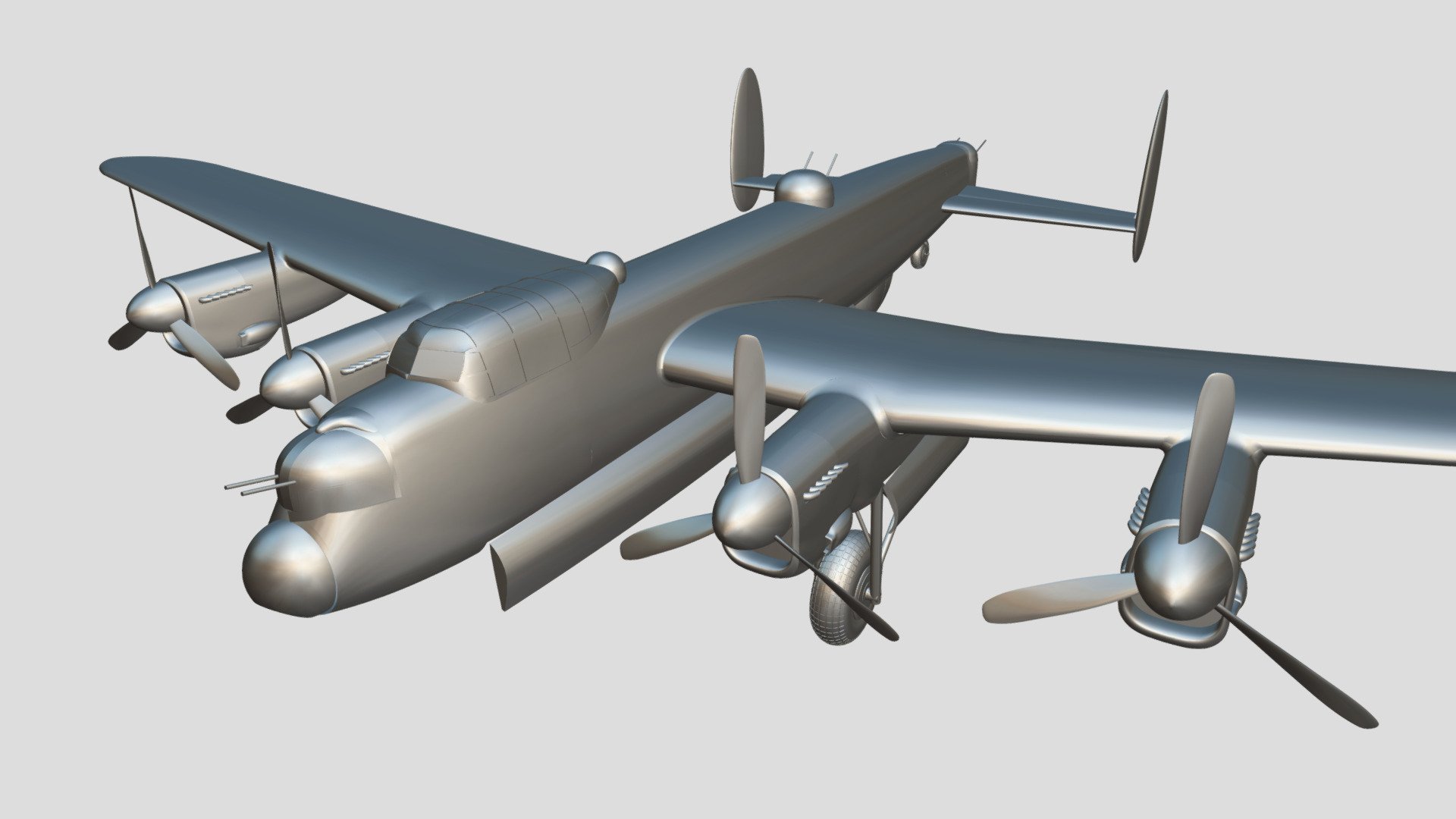 Avro Lancaster Bomber - 3D model by mike_scan2model.com.au [4b04fe8] - Sketchfab