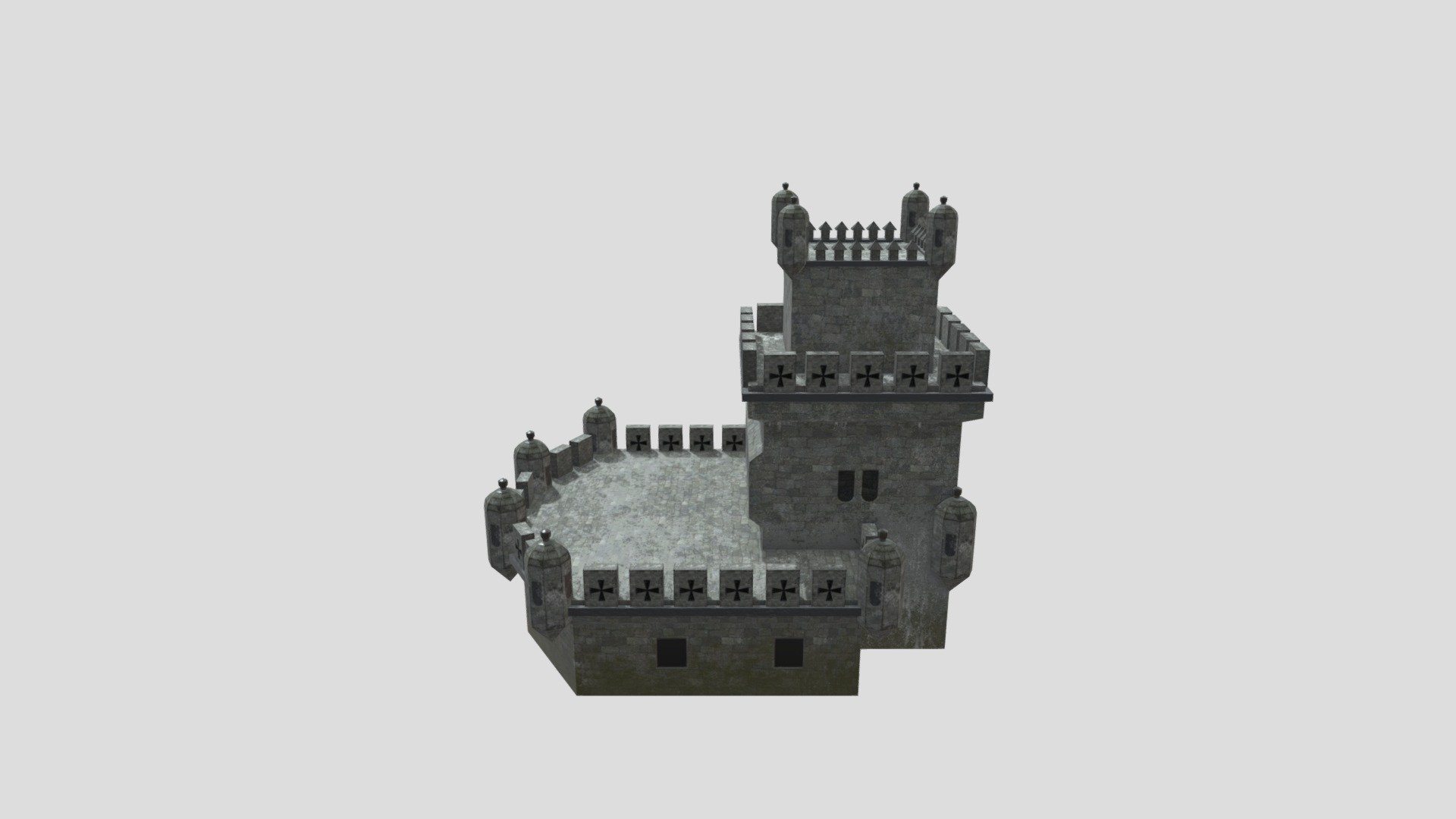 Belem Tower - 3D model by kuchengkurap [4b06e4a] - Sketchfab