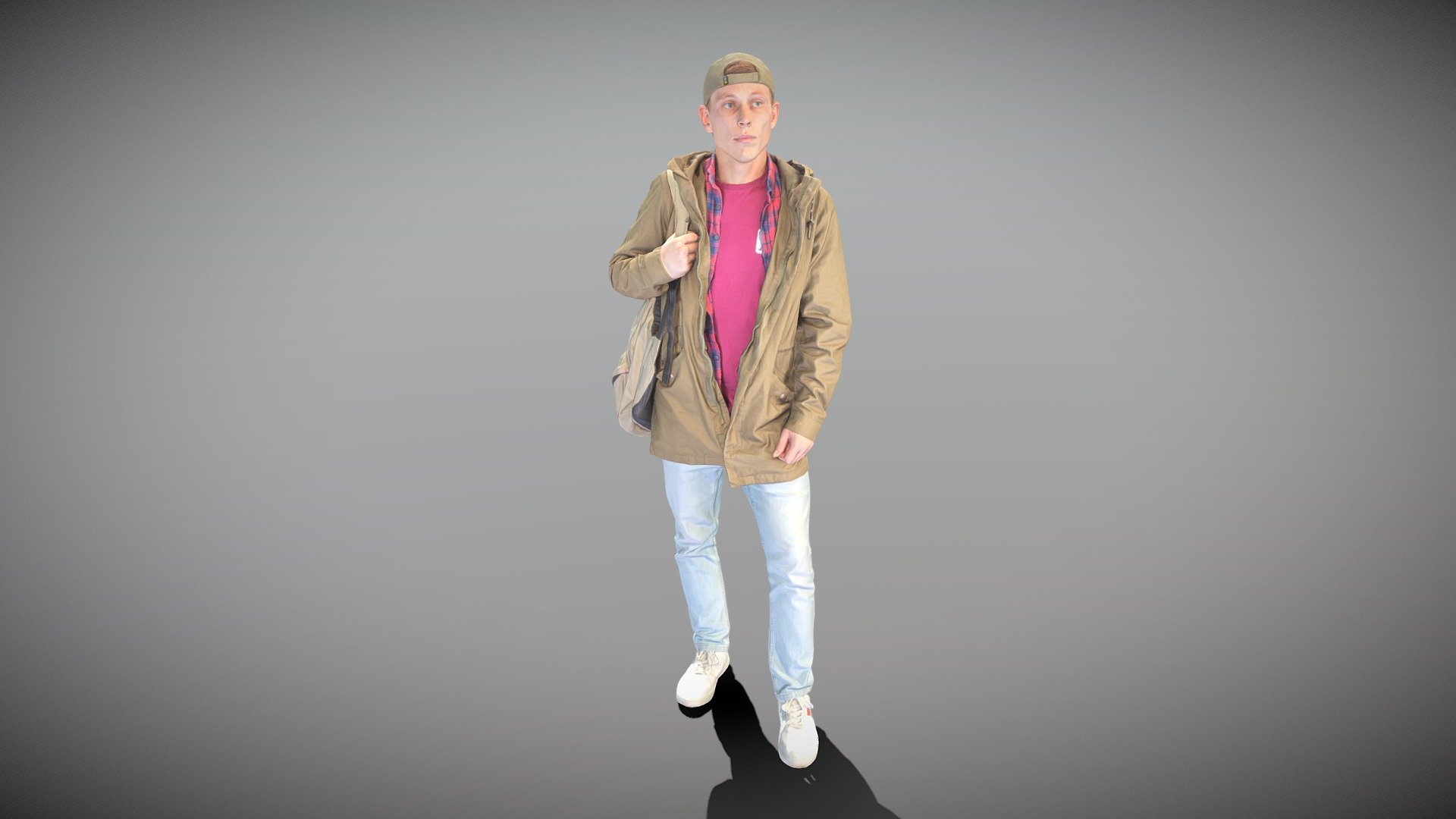 Male casual style with backpack 24 - Buy Royalty Free 3D model by ...