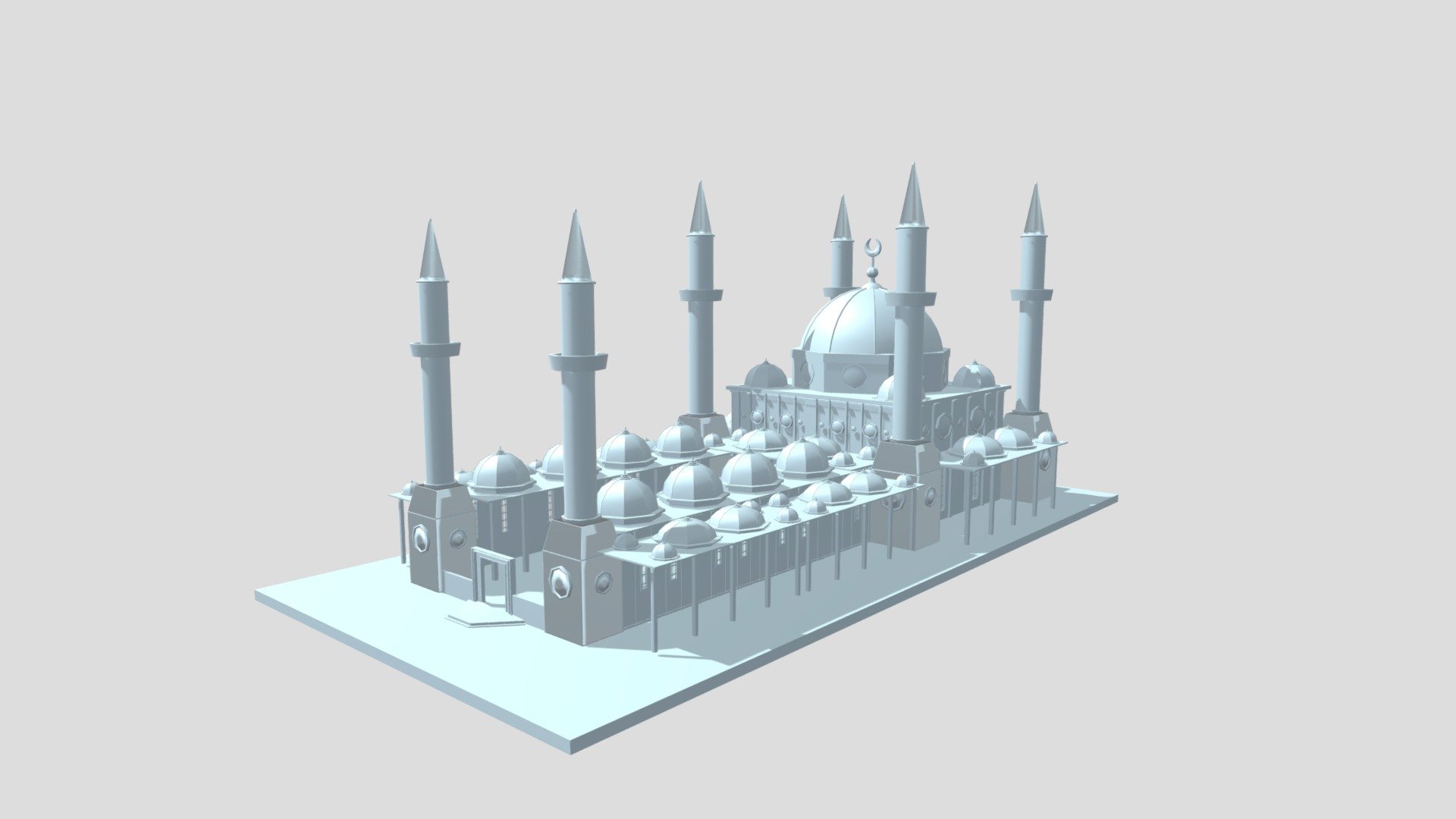 Mosque - 3D model by humairashah [4b07636] - Sketchfab