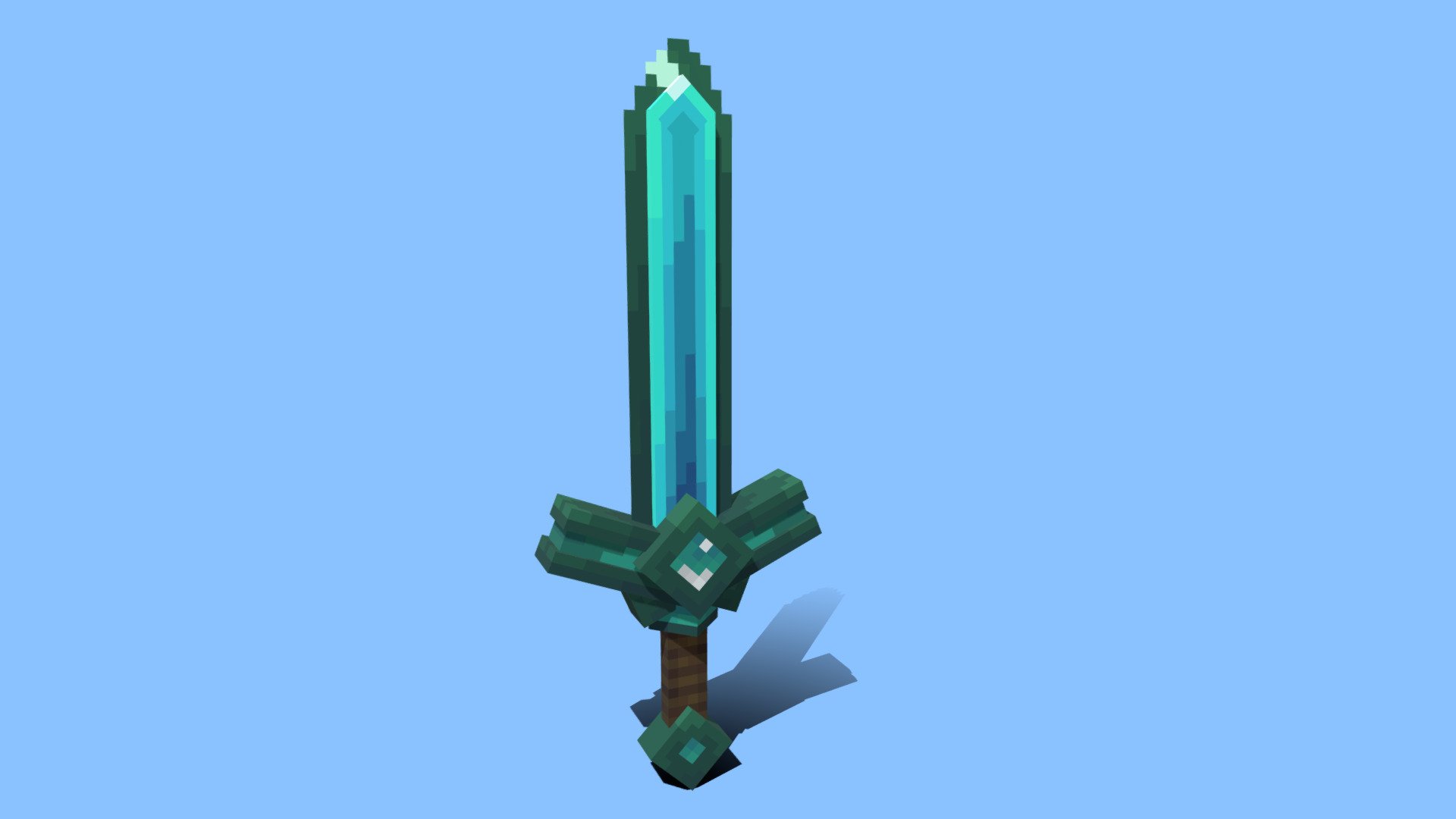 Diamond sword - 3D model by robinlol2 [4b07ca0] - Sketchfab