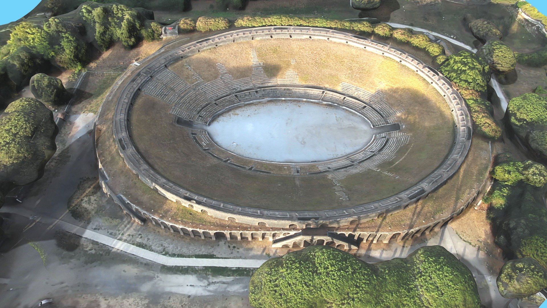 Pompeii - Roman Amphitheater, Italy - Buy Royalty Free 3D model by ...